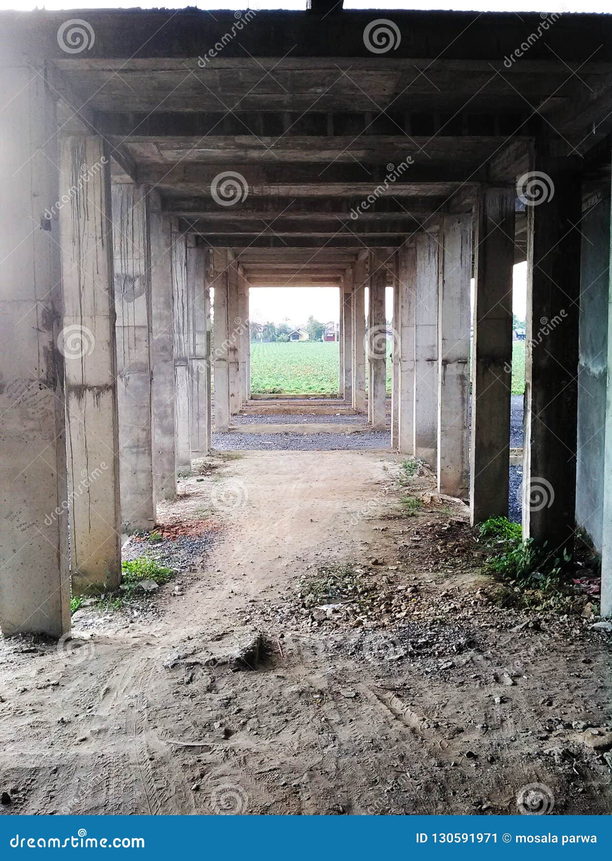 The hallway stock image. Image of halffinished, architecture - 130591971