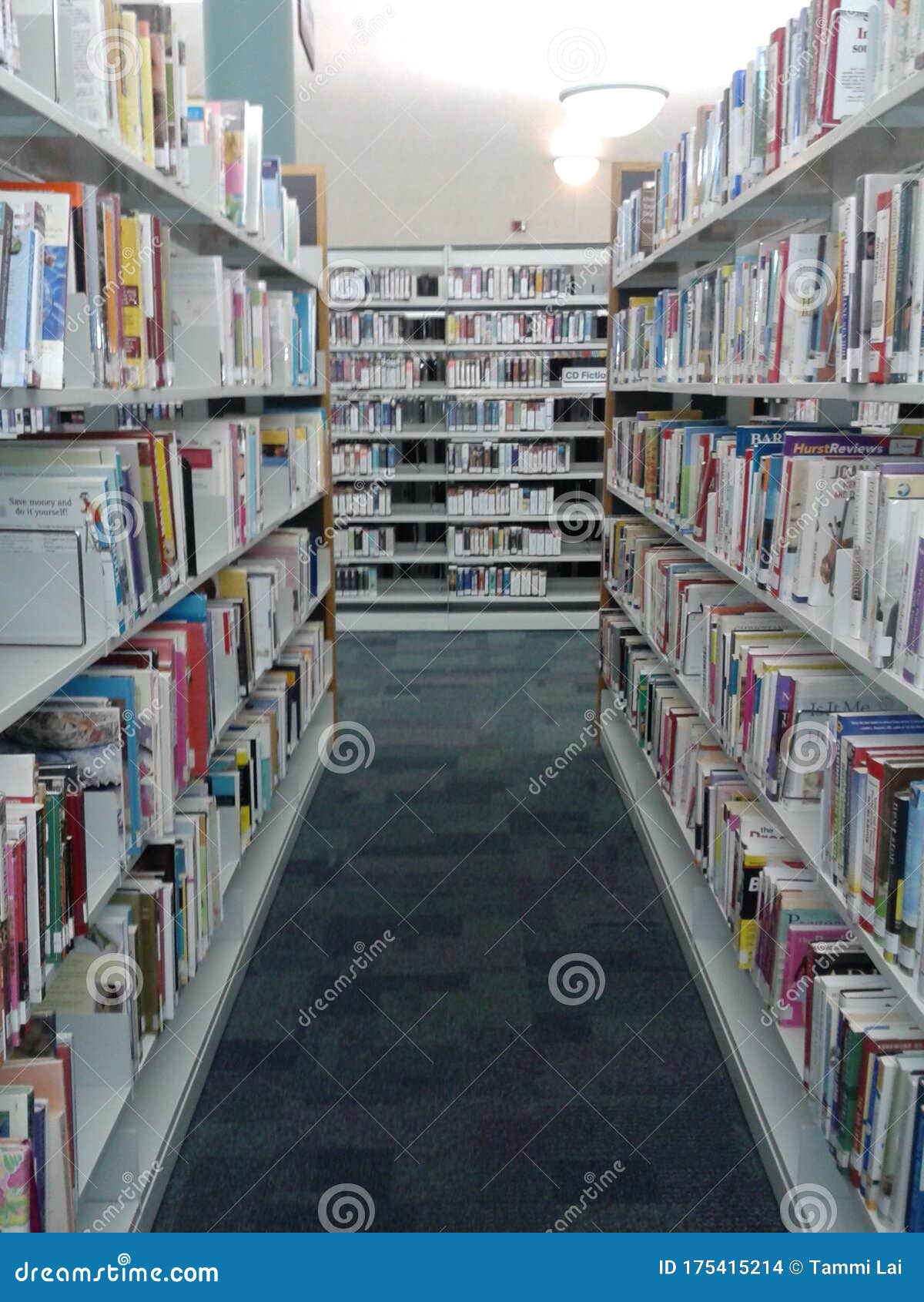 Hallway in the Library in Euless Editorial Stock Image - Image of ...