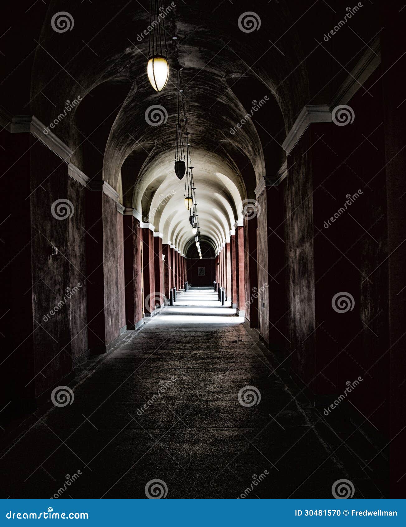 Hallway stock photo. Image of path, illuminated, pipe - 30481570