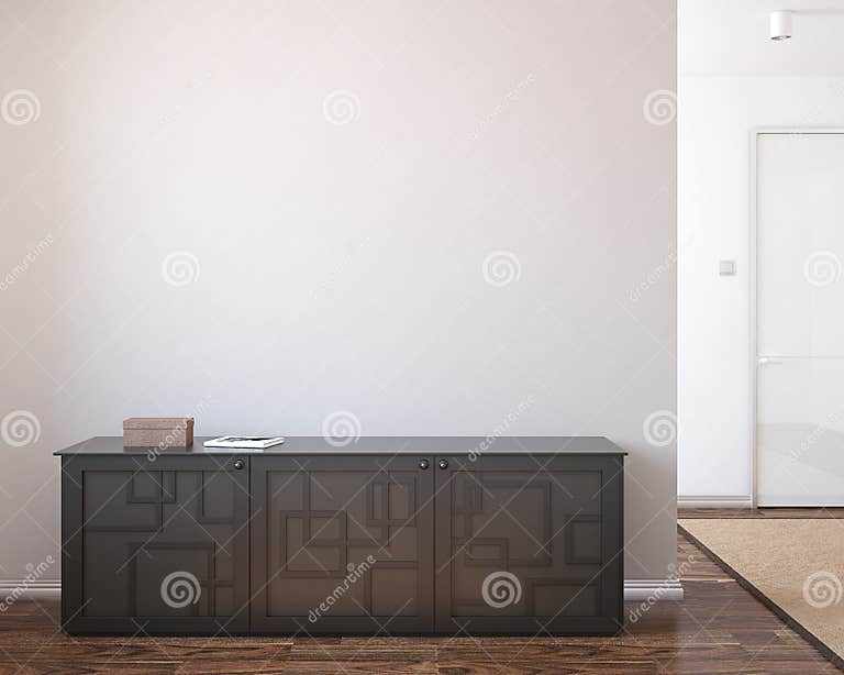 Hallway. stock illustration. Illustration of render, foyer - 31349264