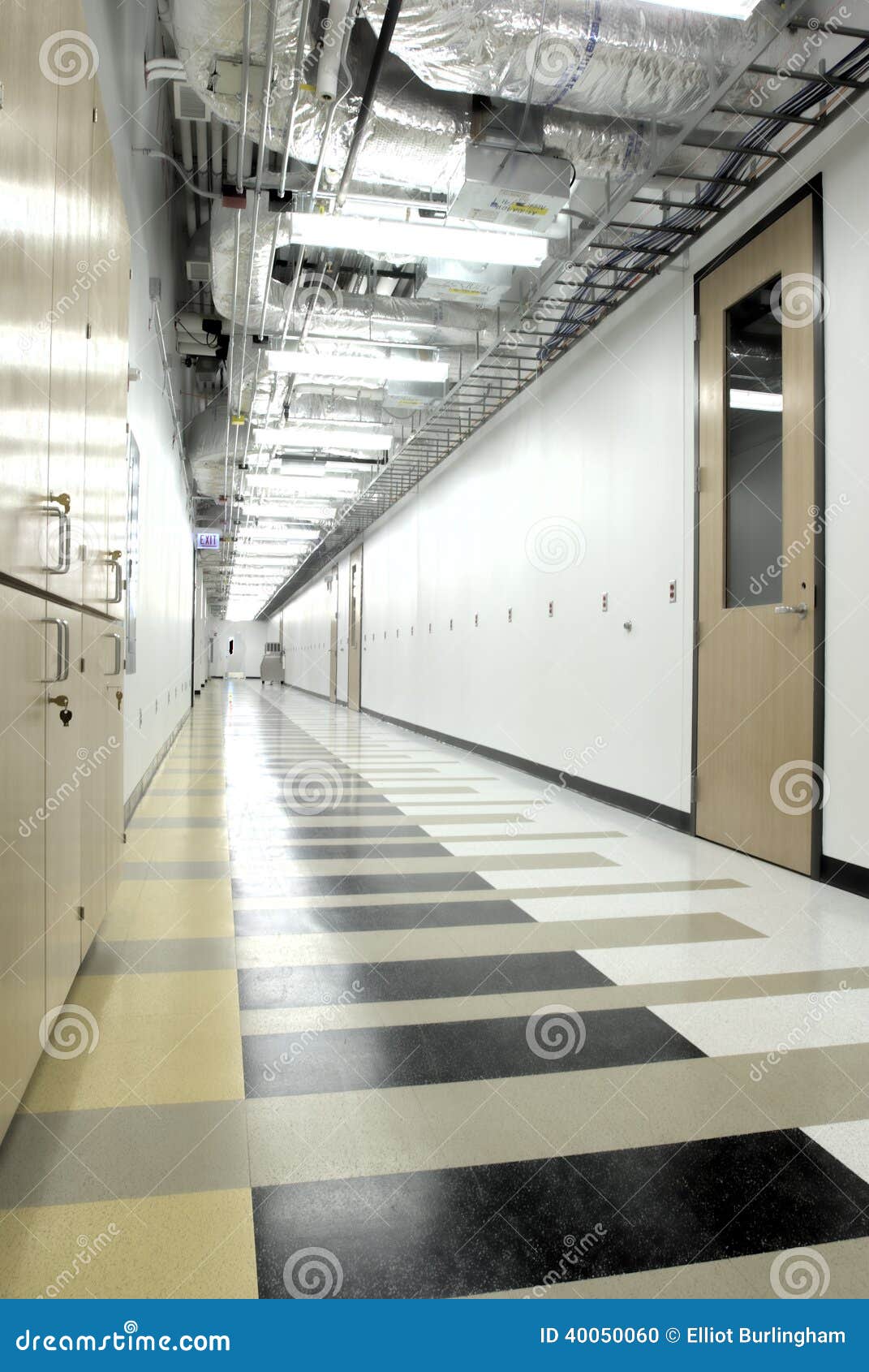 Hallway, Research Laboratory Stock Photo - Image of science, corridor ...