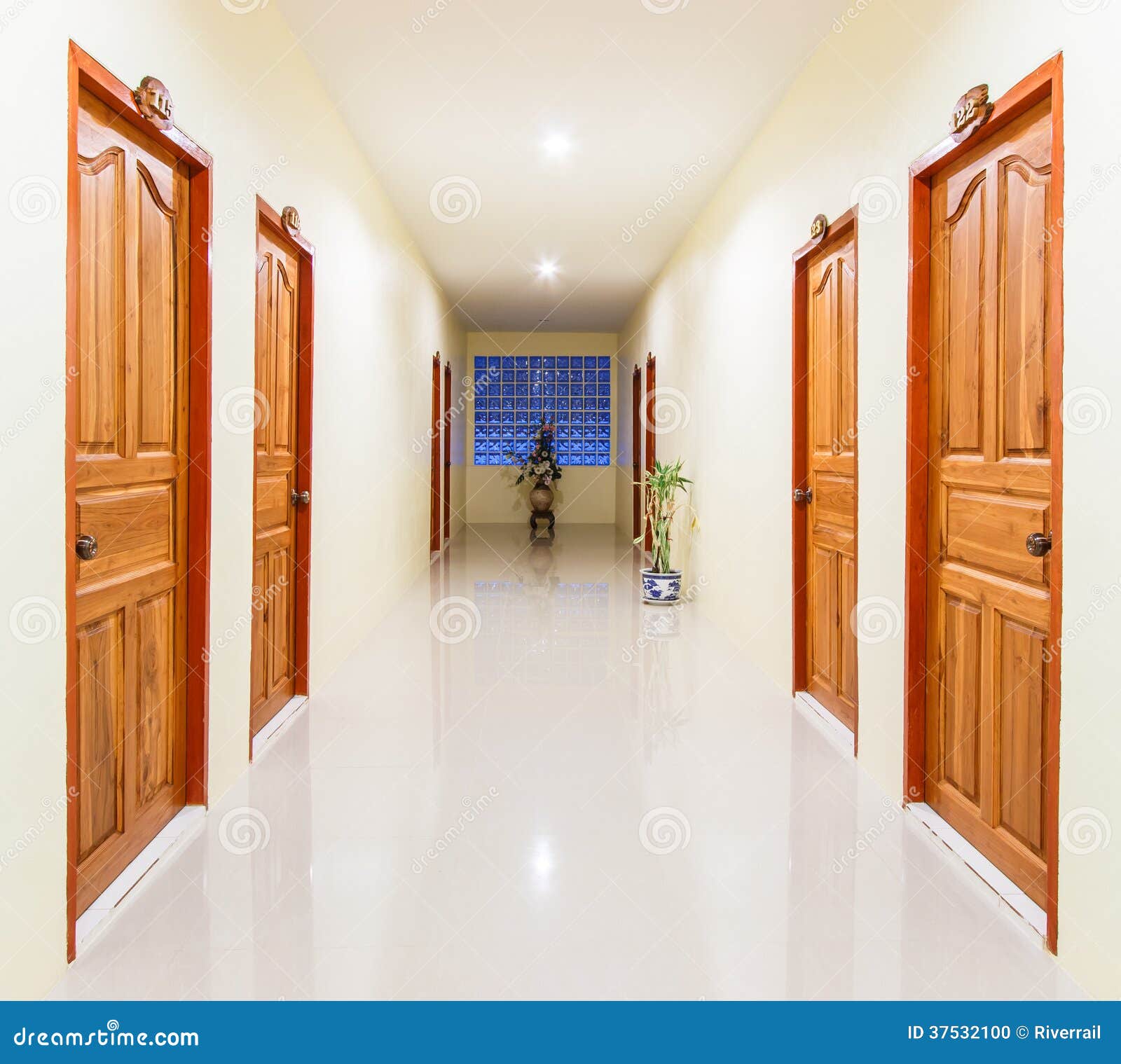 Hallway at the resort stock photo. Image of hallway, entrance - 37532100