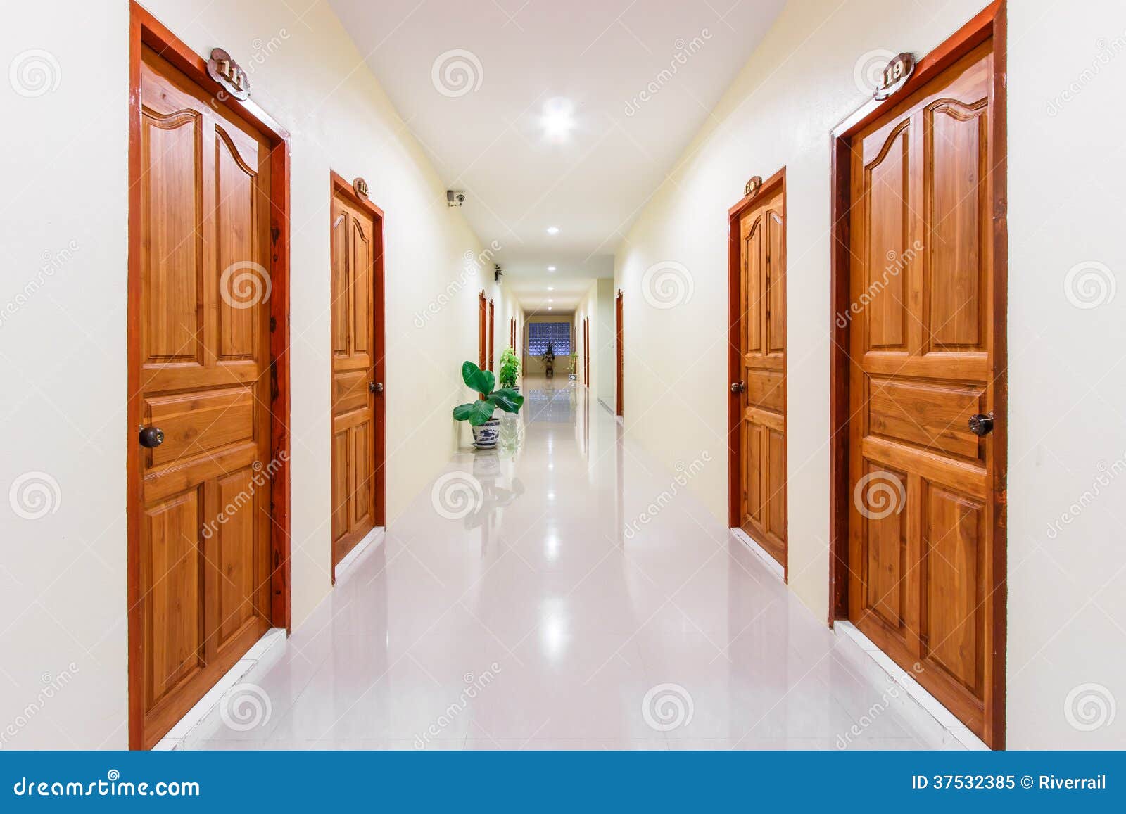 Hallway at the resort stock image. Image of open, classical - 37532385