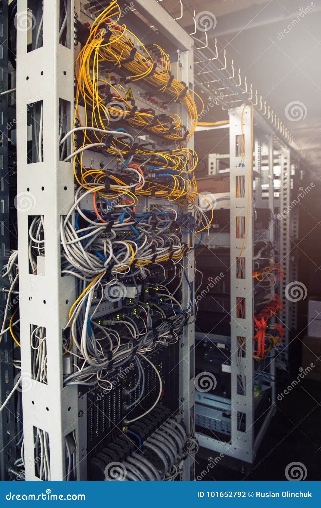 Servers in server room stock photo. Image of drive, communications ...