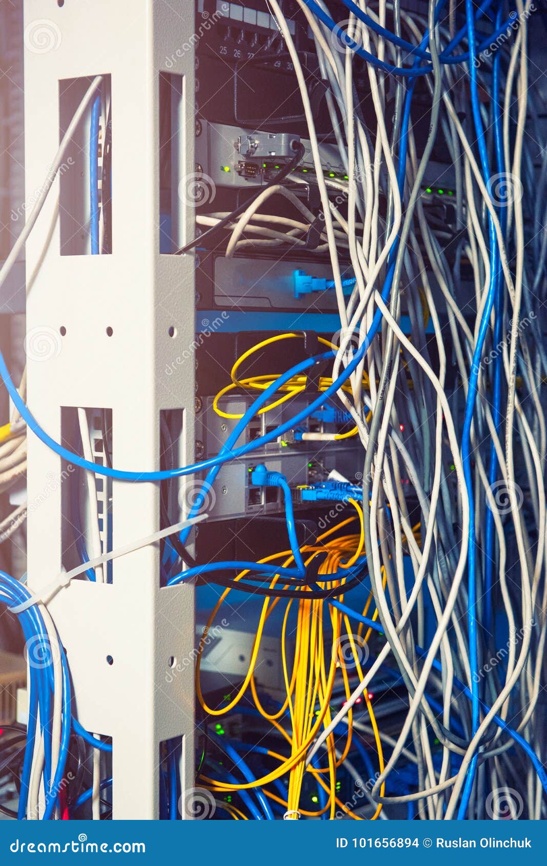 Servers in server room stock photo. Image of computing - 101656894