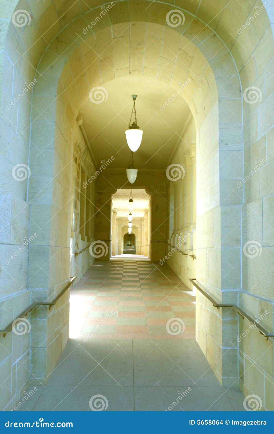 Hallways of academia editorial stock image. Image of wall - 5658064