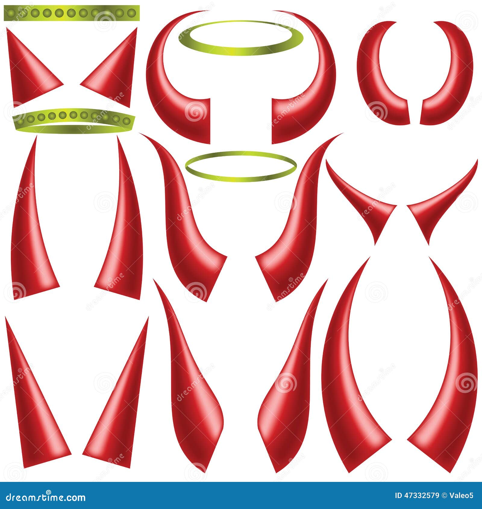 Halo D'anges Et Klaxons De Diables Illustration de Vecteur ...