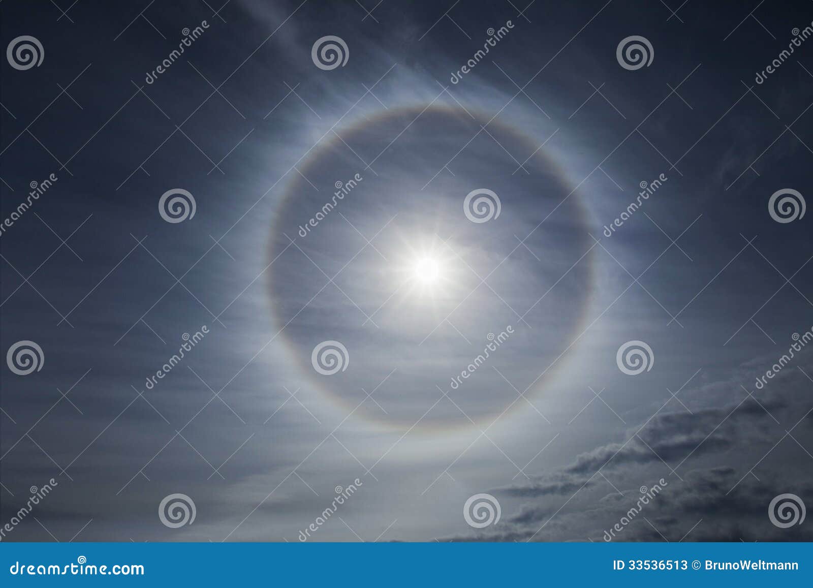 Halo effect on the sky stock image. Image of shield, moon - 33536513