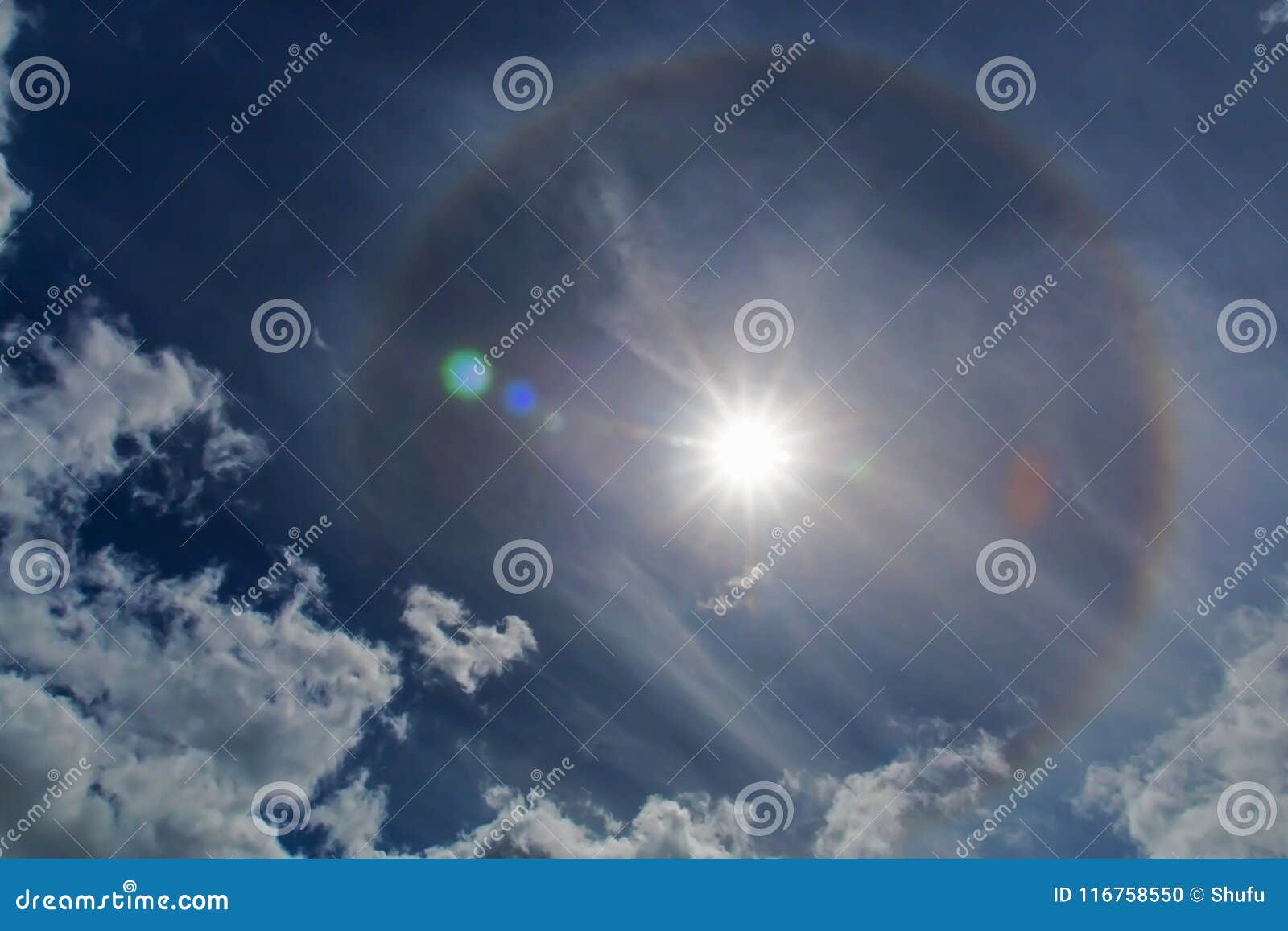 Halo Sun Ring stock photo. Image of effect, heaven, astronomy - 116758550