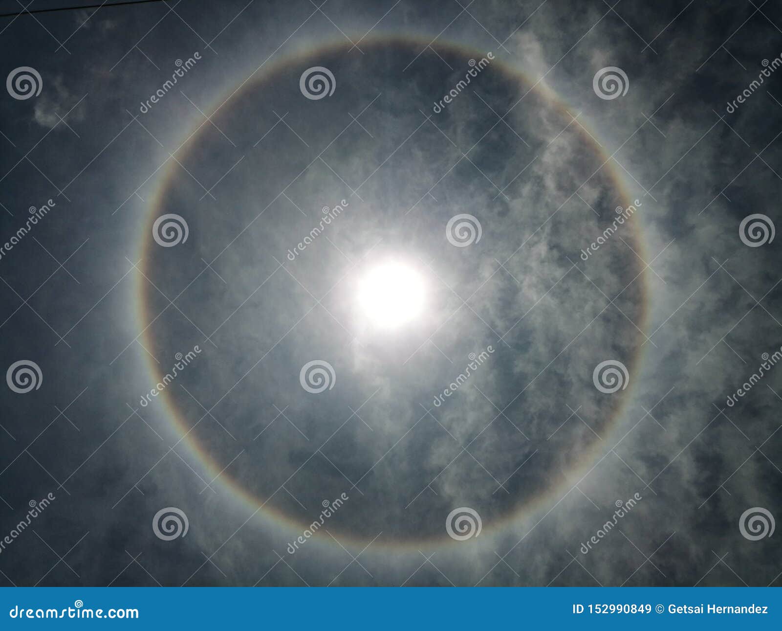 Halo in the sun stock image. Image of clouds, rainbow - 152990849