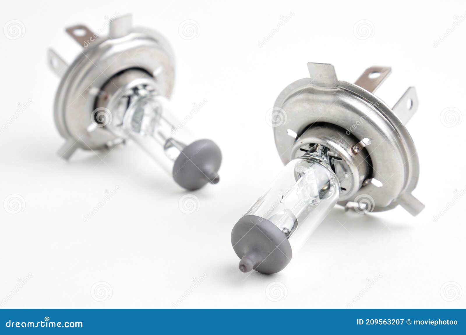 Halogen Bulb for a Car on a White Background Stock Image - Image of ...