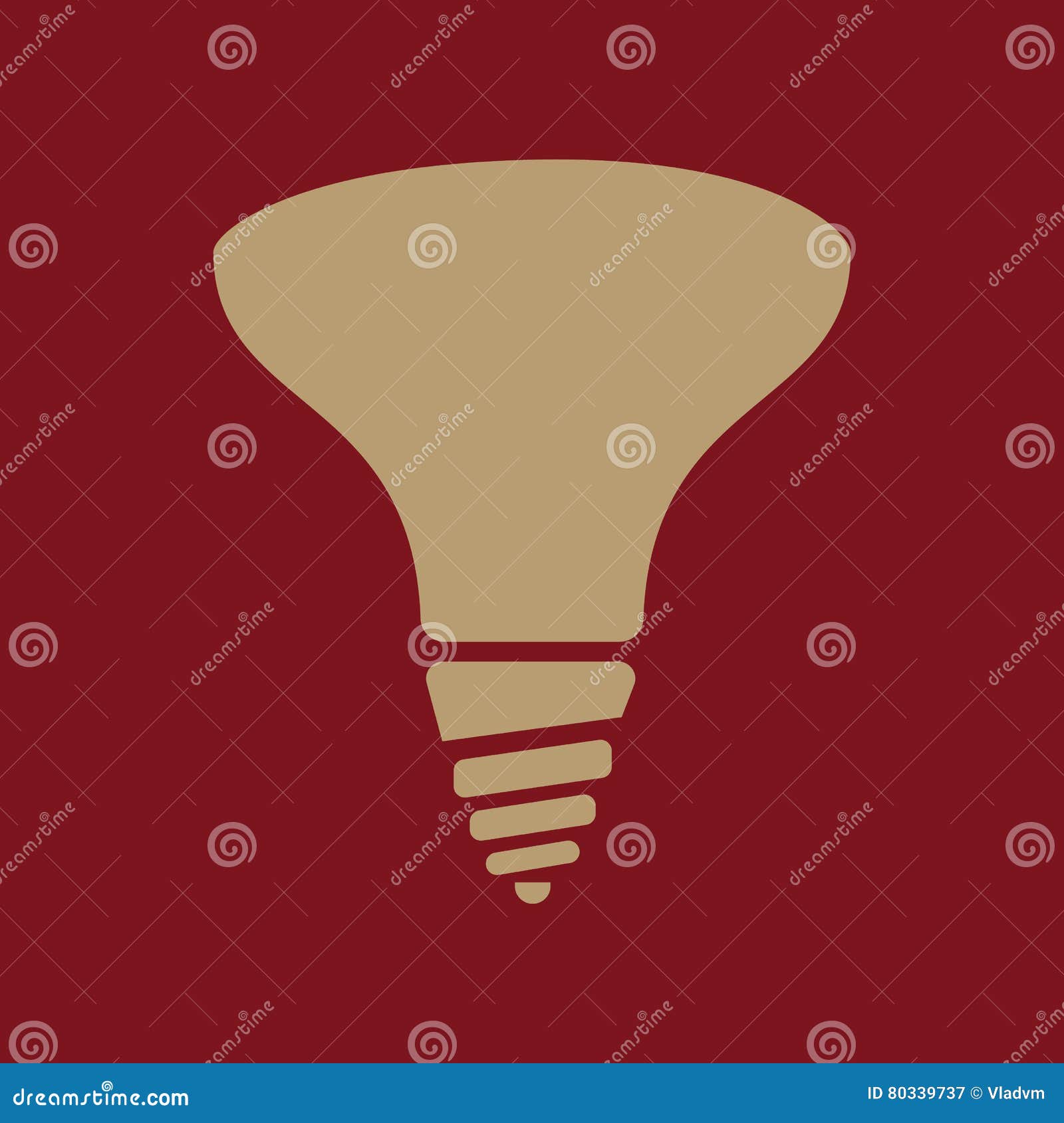 The Halogen Bulb Icon. Lamp and Bulb, Lightbulb Symbol.UI. Web. Logo ...