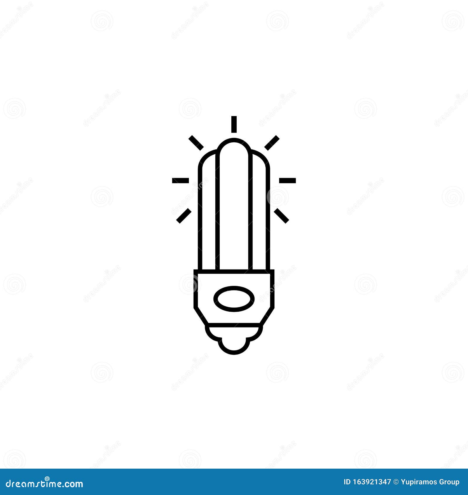 The Halogen Bulb Icon. Lamp And Bulb, Lightbulb Symbol.UI. Web. Logo ...