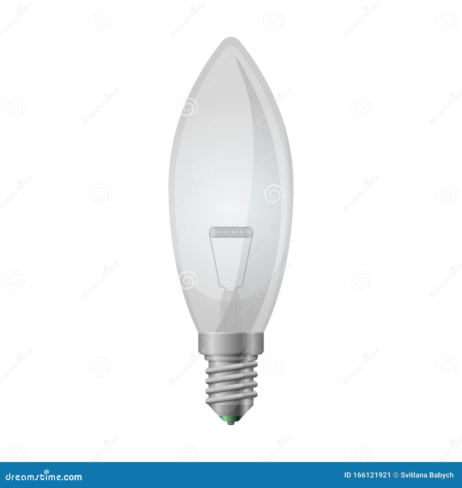 Halogen Bulb Vector Icon. Realistic Vector Icon Isolated on White ...