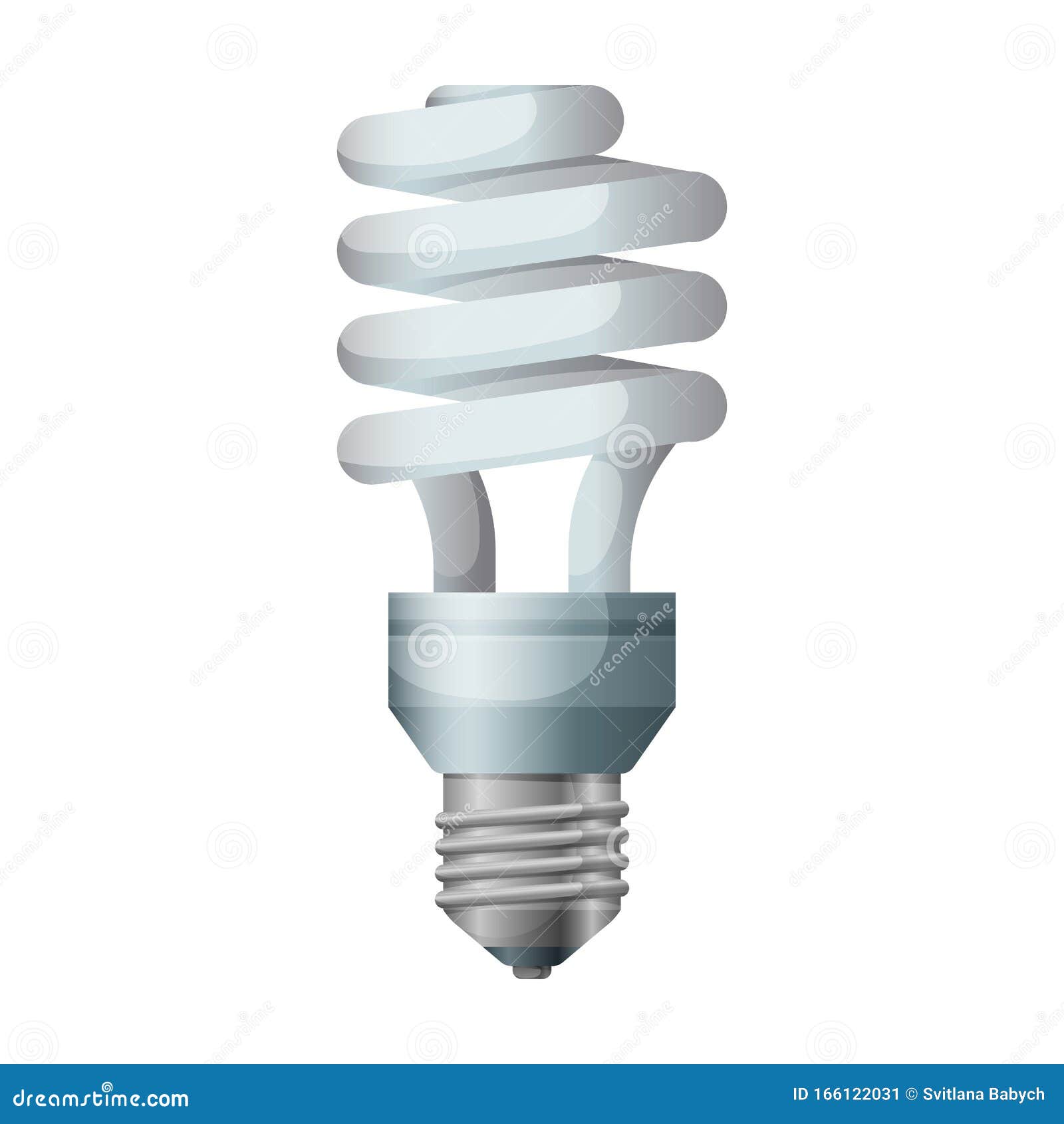 Halogen Bulb Vector Icon. Realistic Vector Icon Isolated on White ...