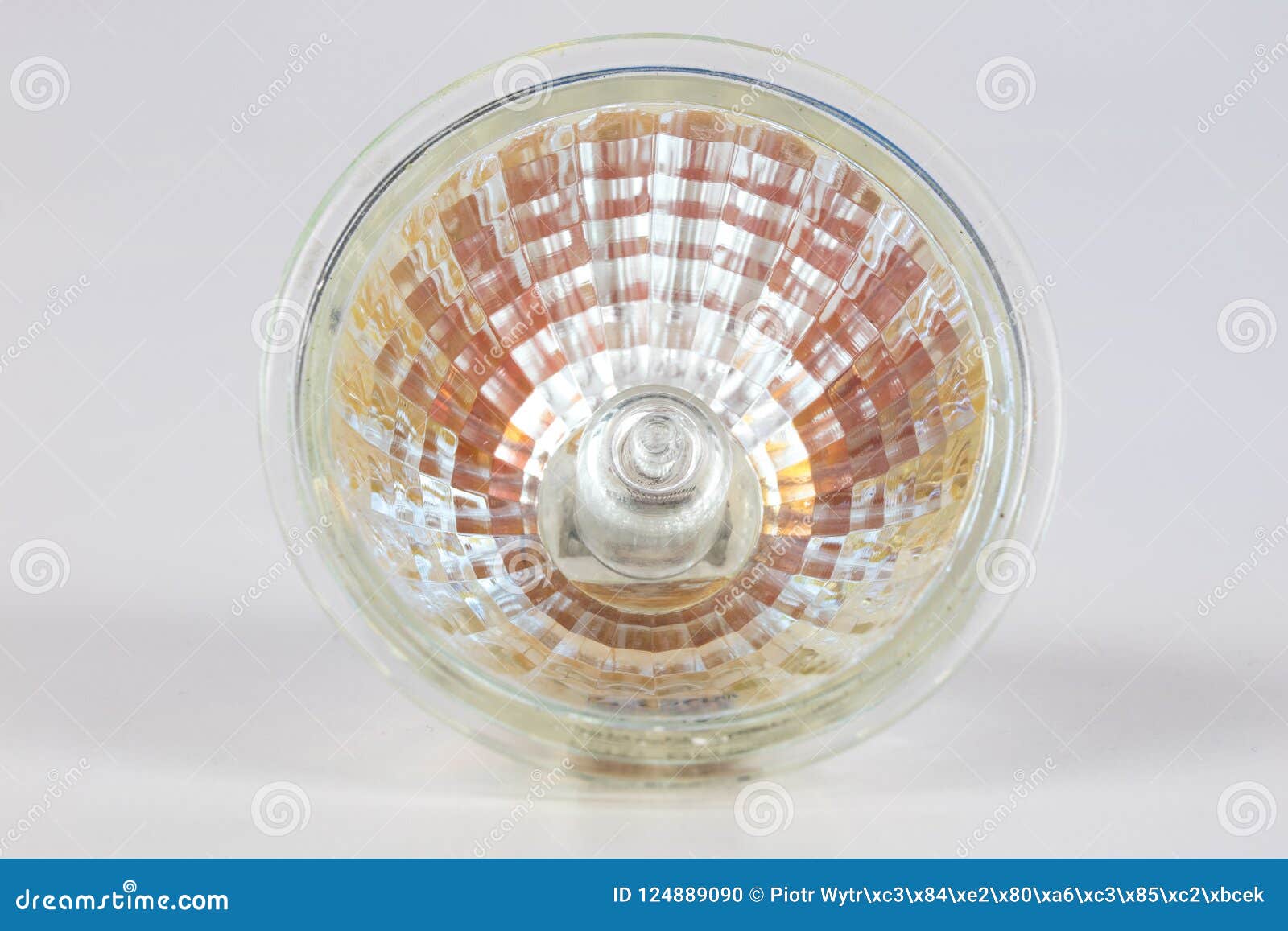 Halogen Bulb on a White Table. Modern Interior Lighting of Apart Stock ...