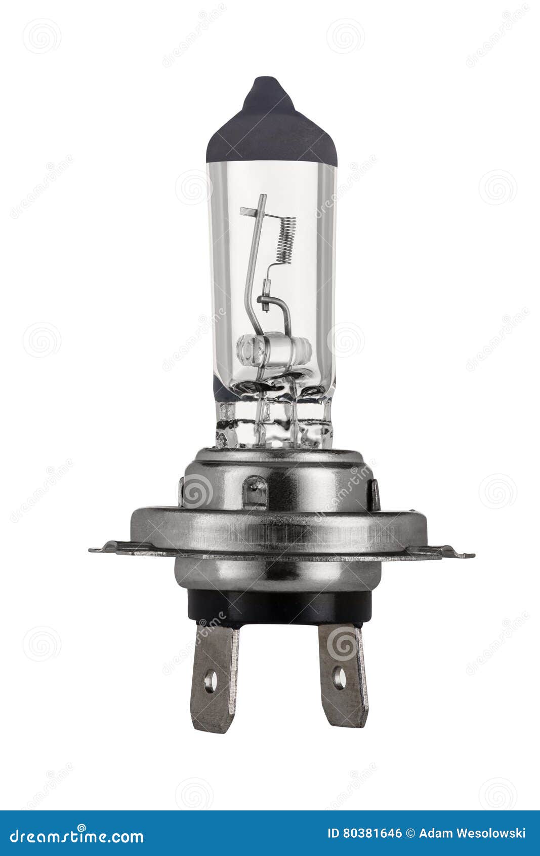 Halogen Car Headlight Bulb H7 Or H4 Stock Photo - Image of glass, grey ...