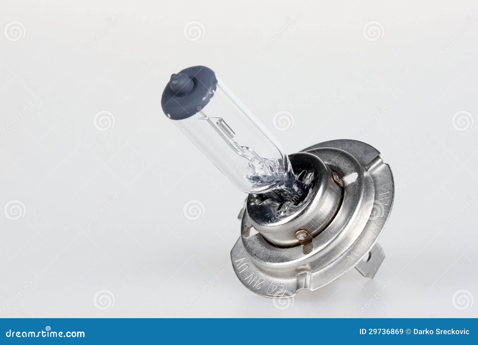 Halogen auto bulb stock image. Image of headlights, spiral - 29736869