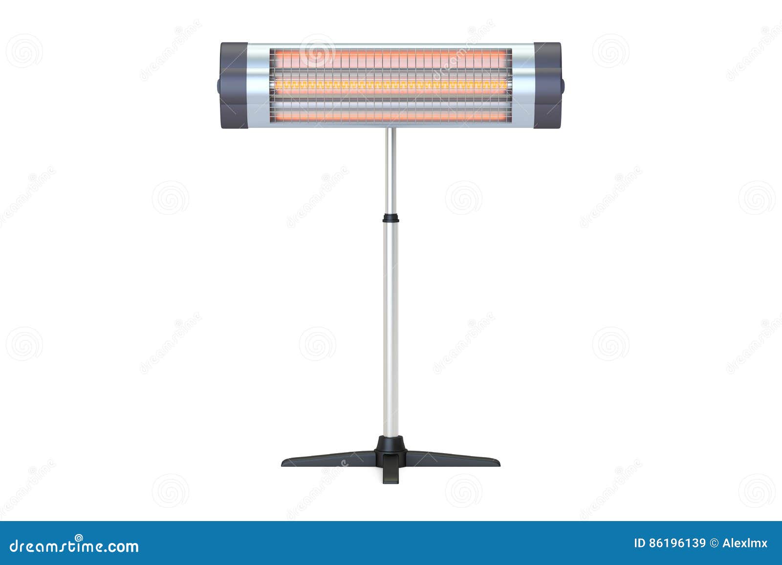 Halogen Or Infrared Heater On White Background. Royalty-Free ...