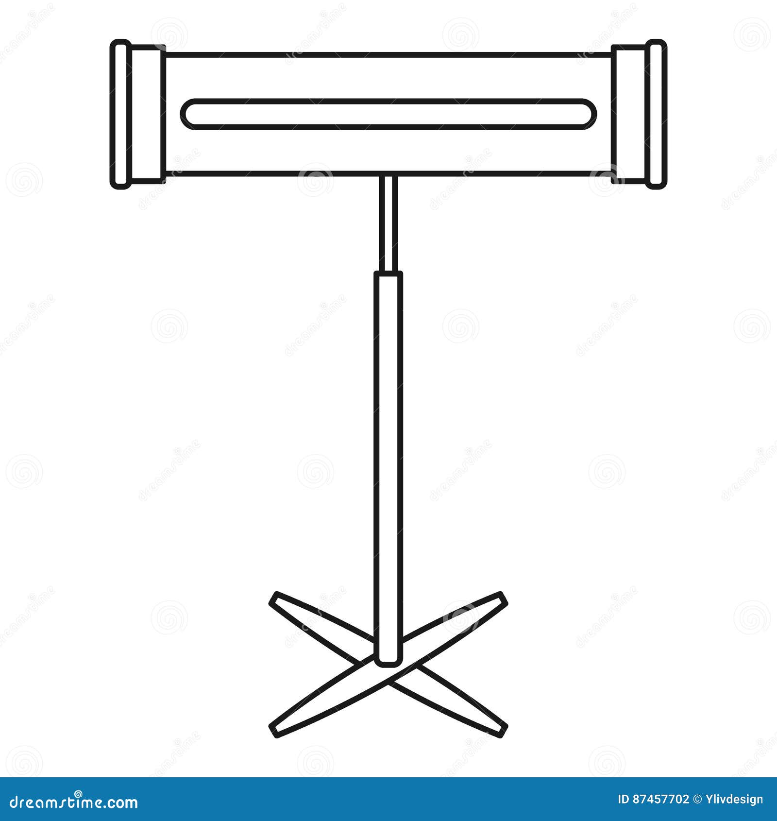 Halogen or Infrared Heater Icon, Outline Style Stock Vector ...