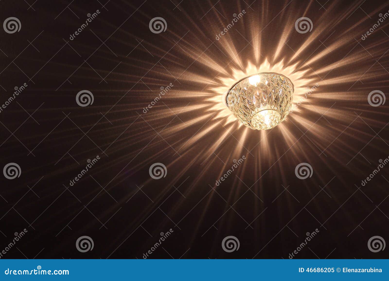 Halogen Lamp On The Ceiling Stock Image | CartoonDealer.com #46686205