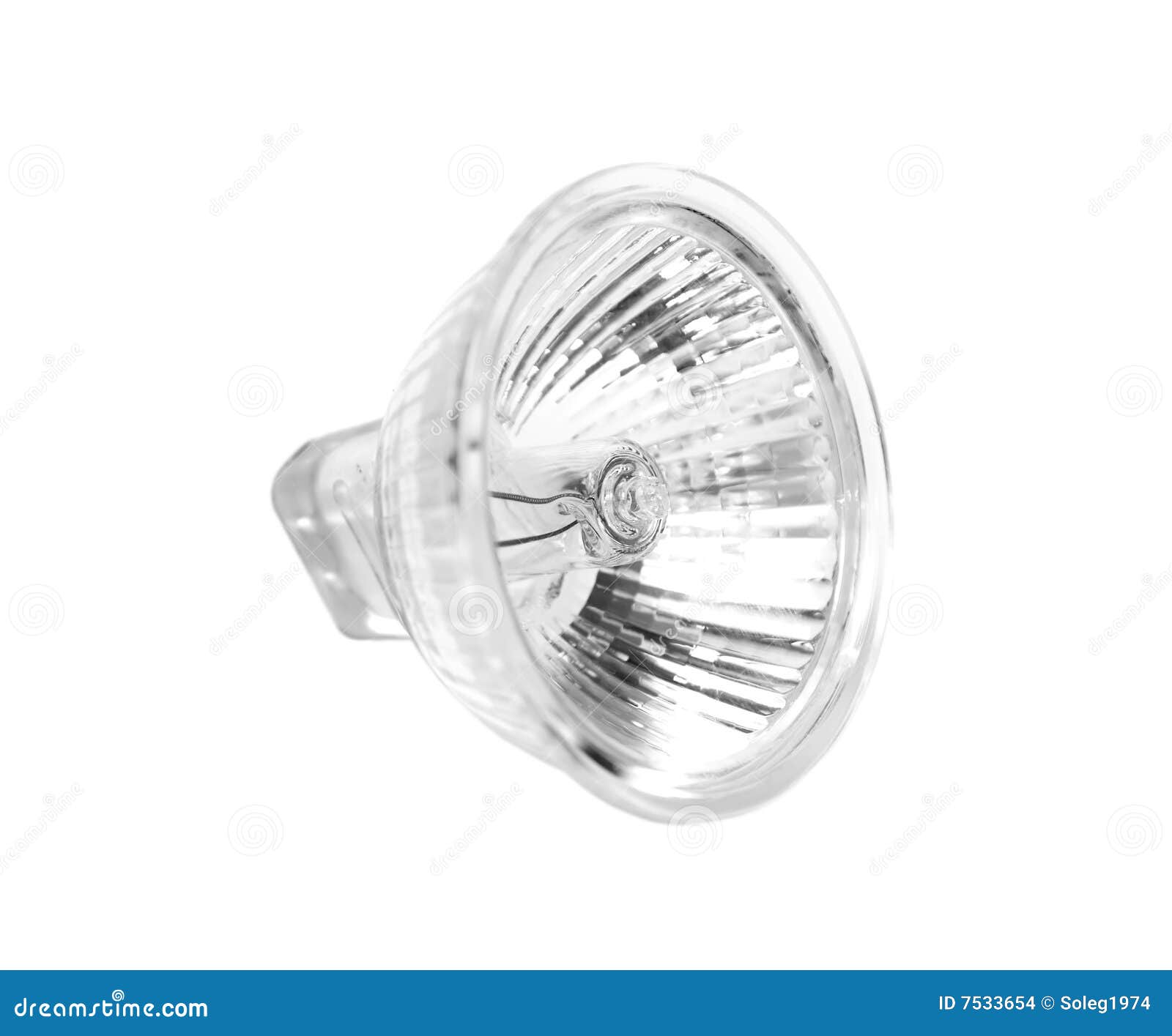 Halogen Lamp Projector on White Stock Photo - Image of projection ...