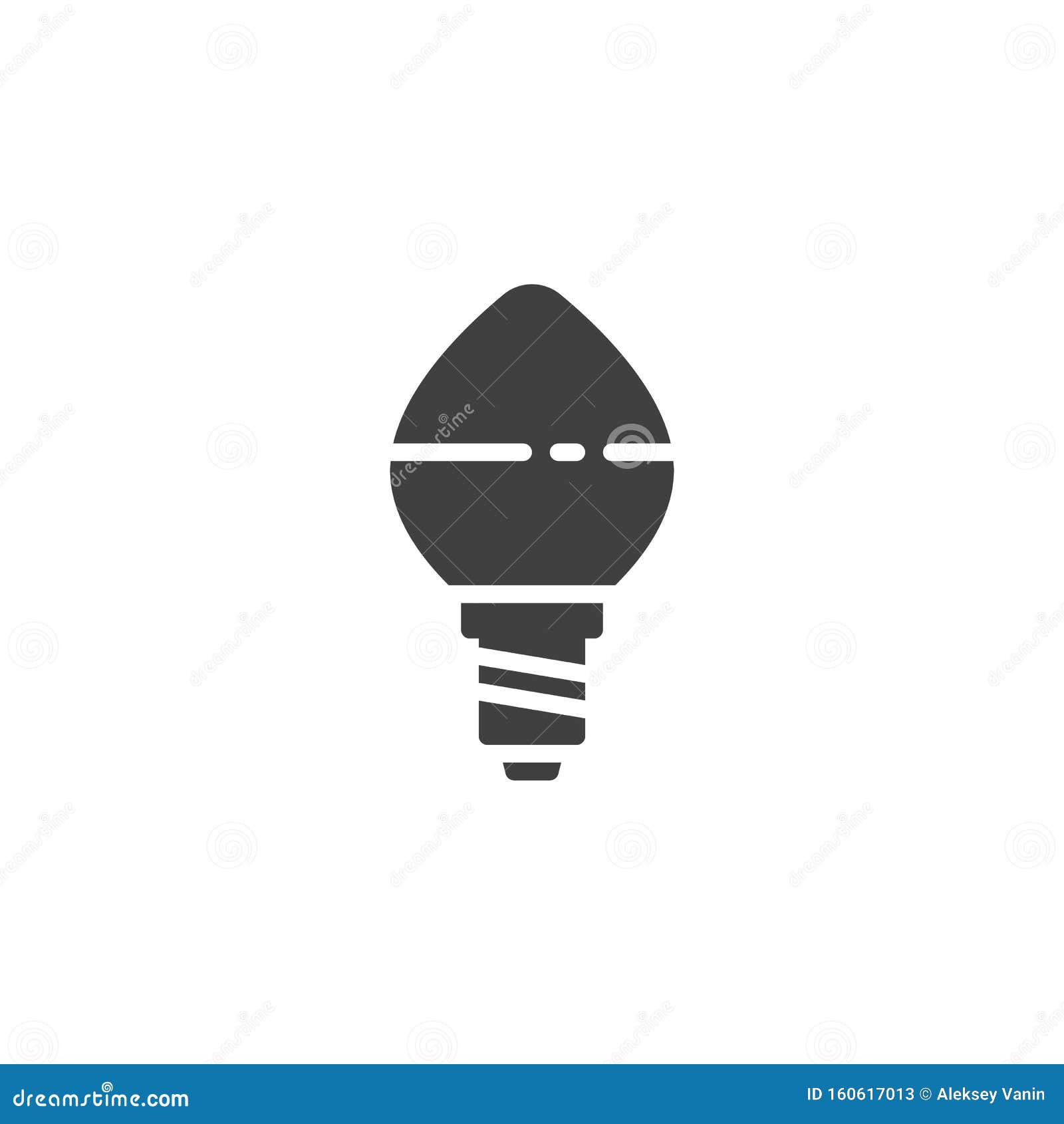 Halogen Lamp vector icon stock vector. Illustration of logo - 160617013