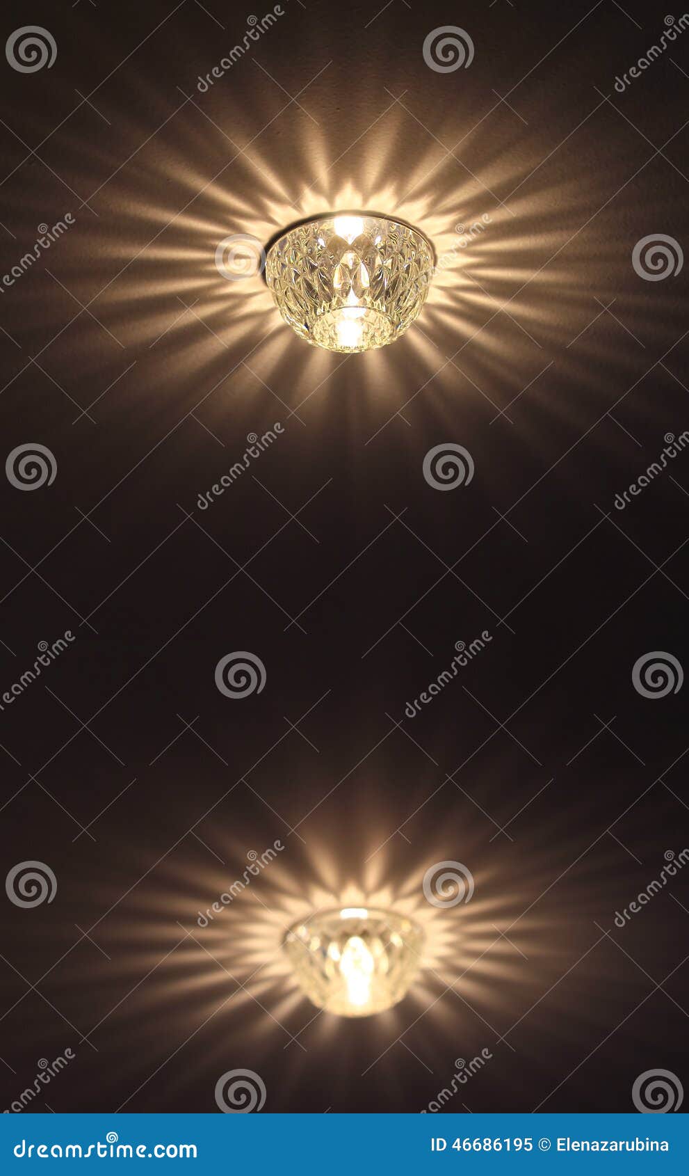 Halogen Lamps on the Ceiling Stock Image - Image of lamp, modern: 46686195