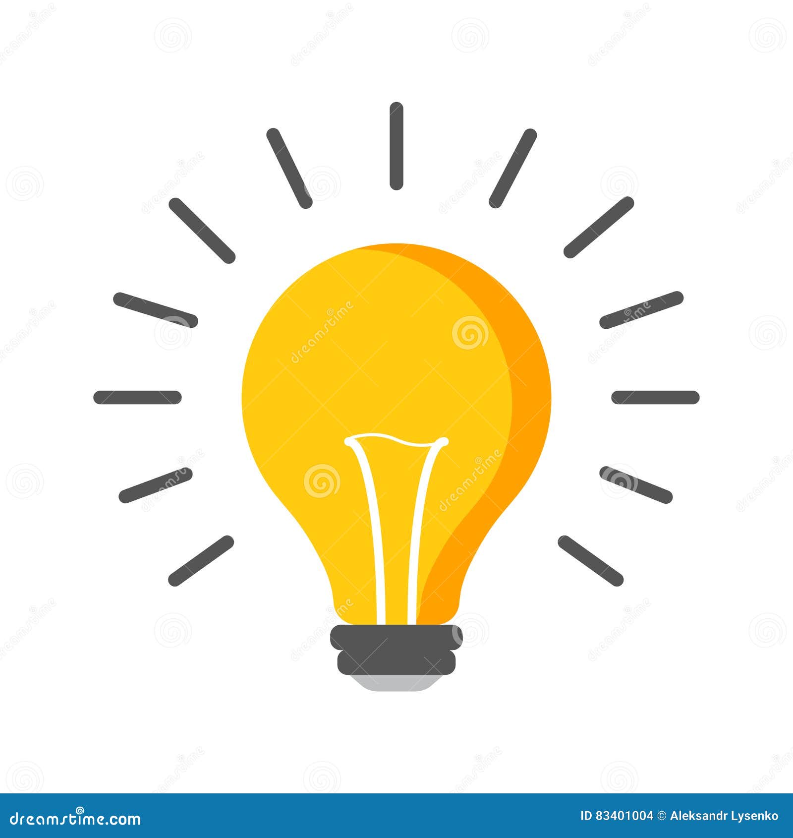 Halogen Lightbulb Icon. Light Bulb Sign Stock Vector - Illustration of ...