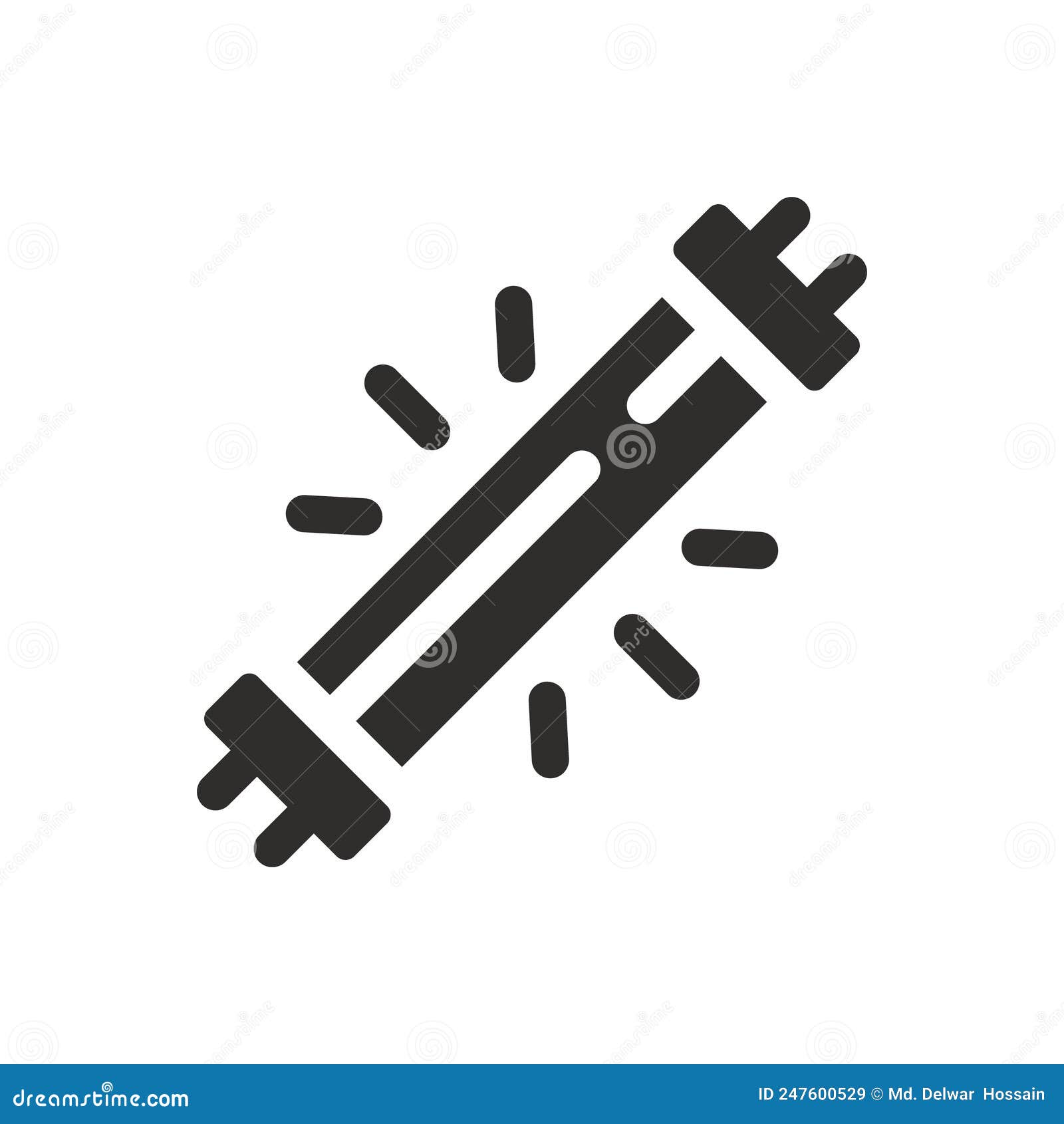 Halogen Lightbulb Icon. Light Bulb Sign. Electricity And Idea Symbol ...