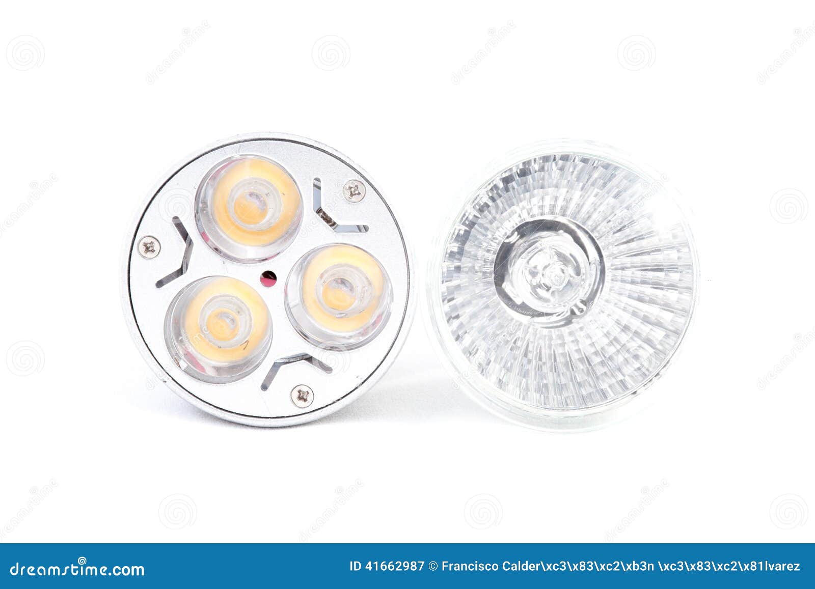 Halogen Spot Light Bulb Vs LED Energy Saving Bulb Stock Image - Image ...