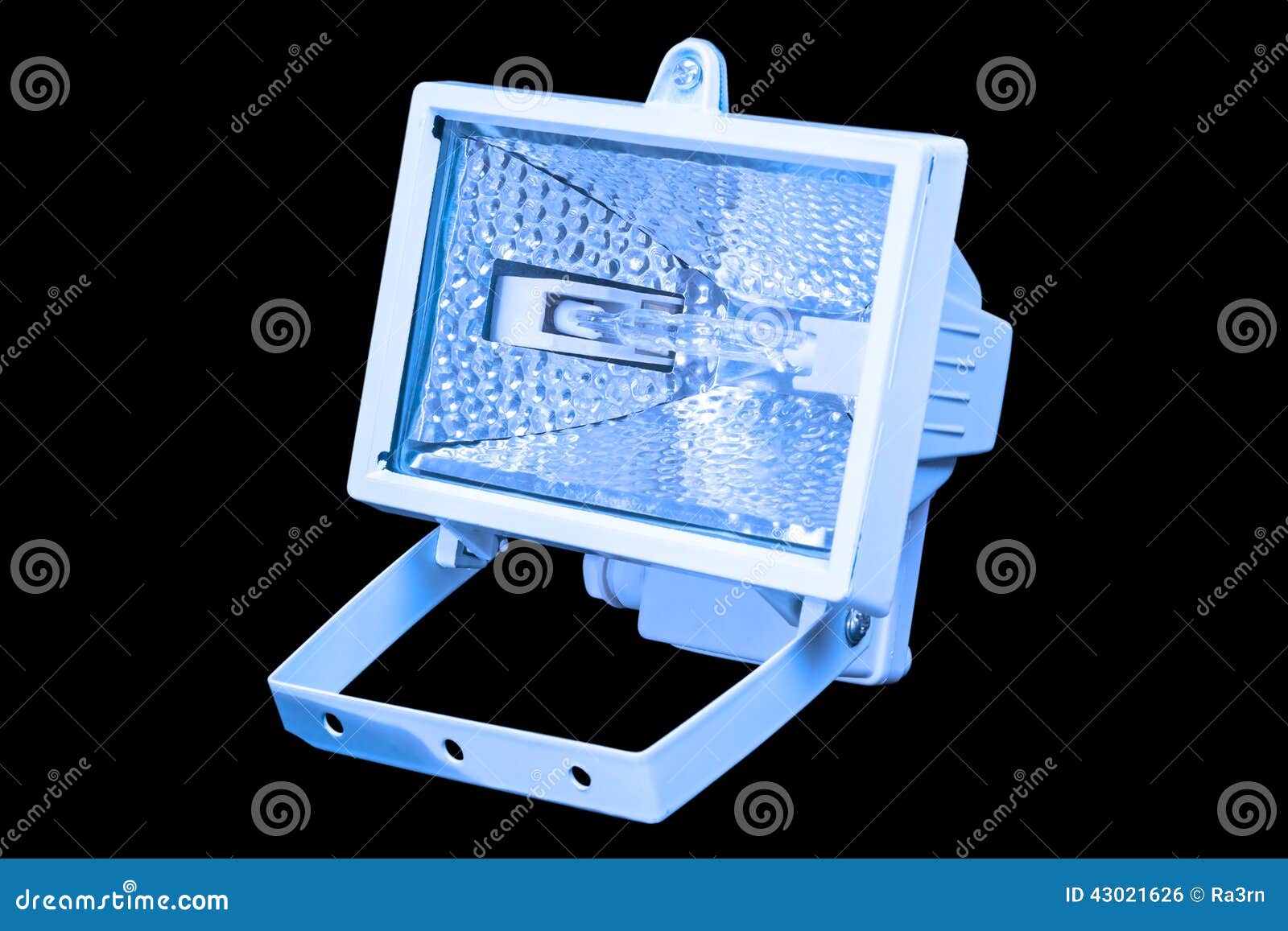 Halogen Spotlight in the Blue Light Stock Photo - Image of halogen ...
