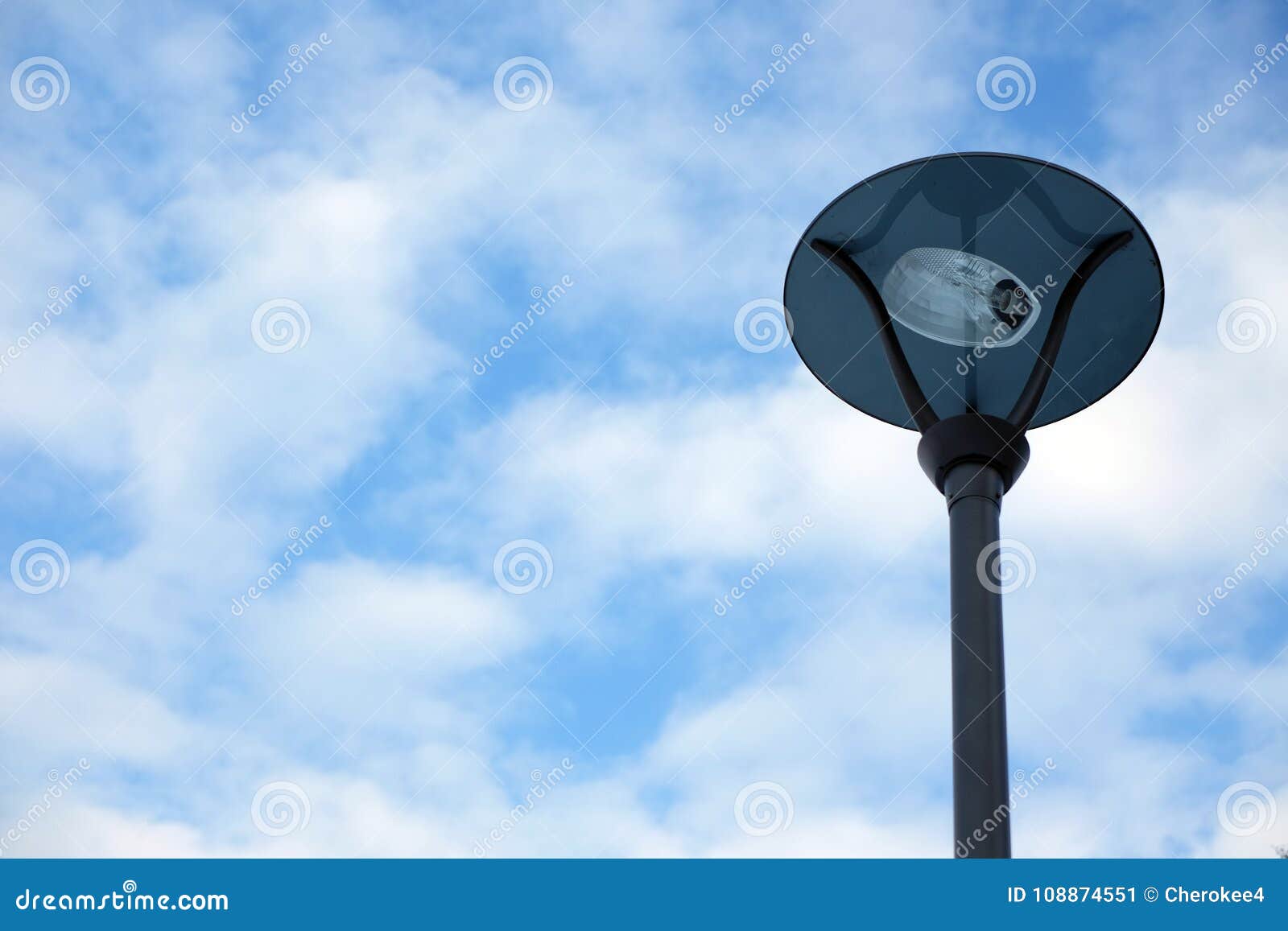 Halogen Spotlight on a Blue Sky Background Stock Image - Image of ...