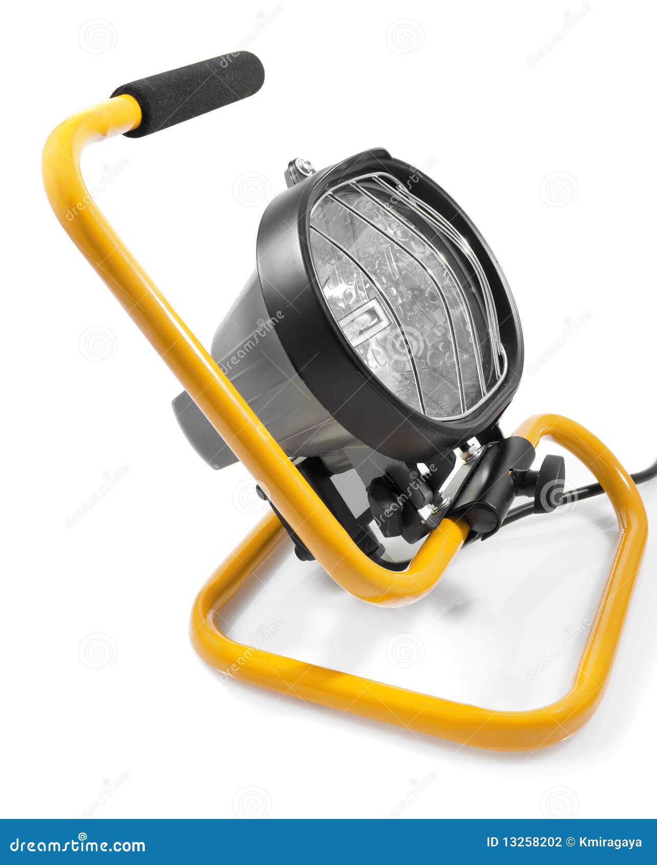 Halogen Work Light on a White Background Stock Photo - Image of design ...