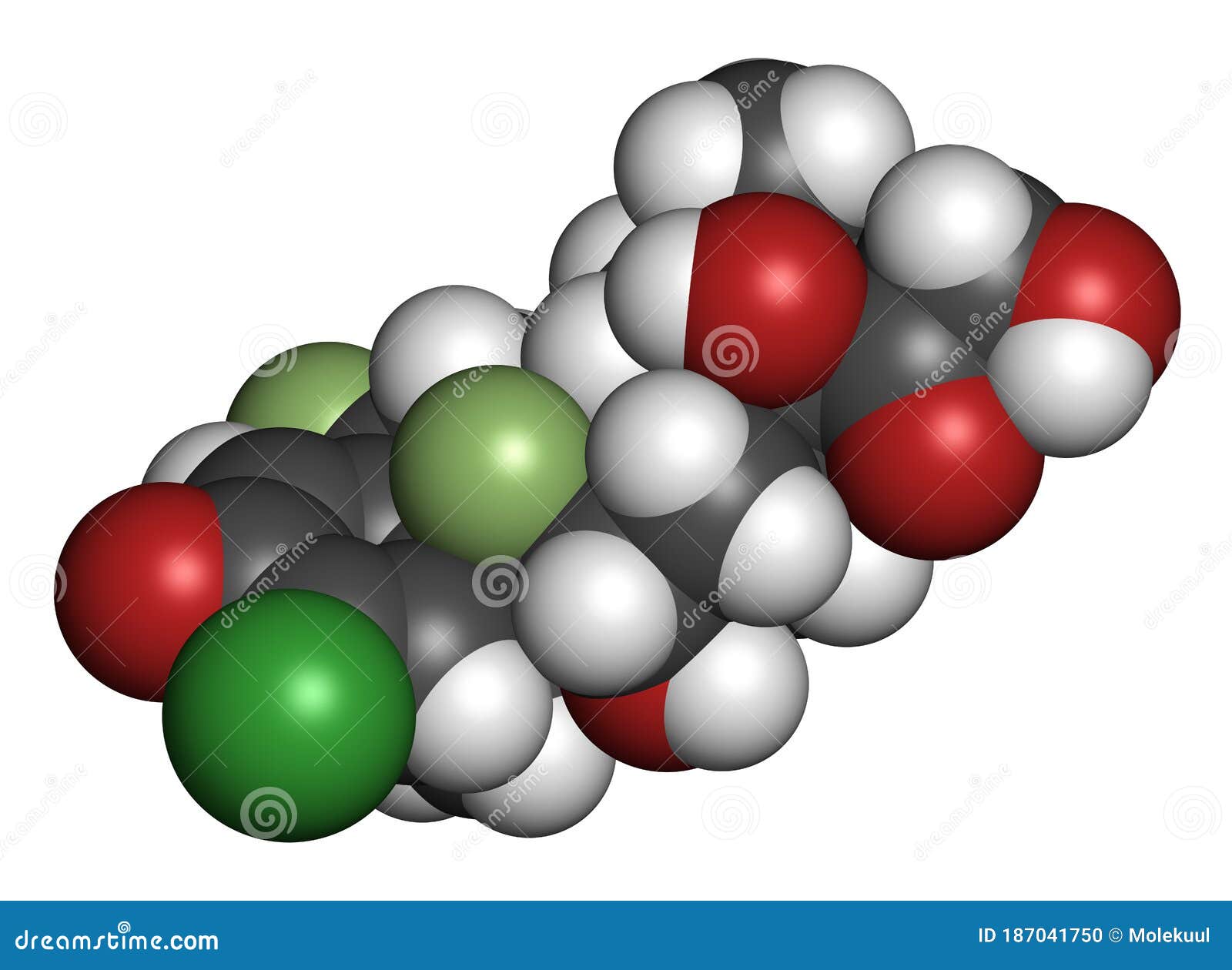 Halometasone Topical Corticosteroid Drug Molecule. 3D Rendering Stock ...