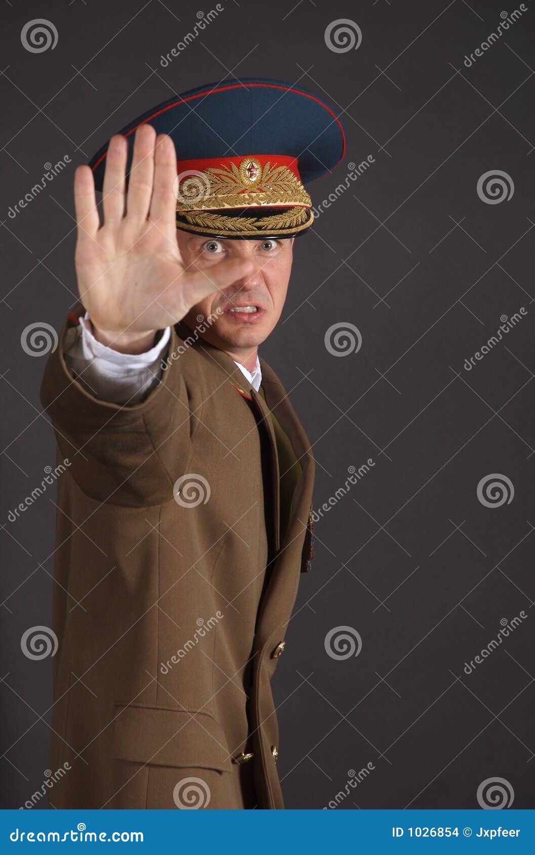 Halt! stock photo. Image of sign, stop, army, jacket, military - 1026854