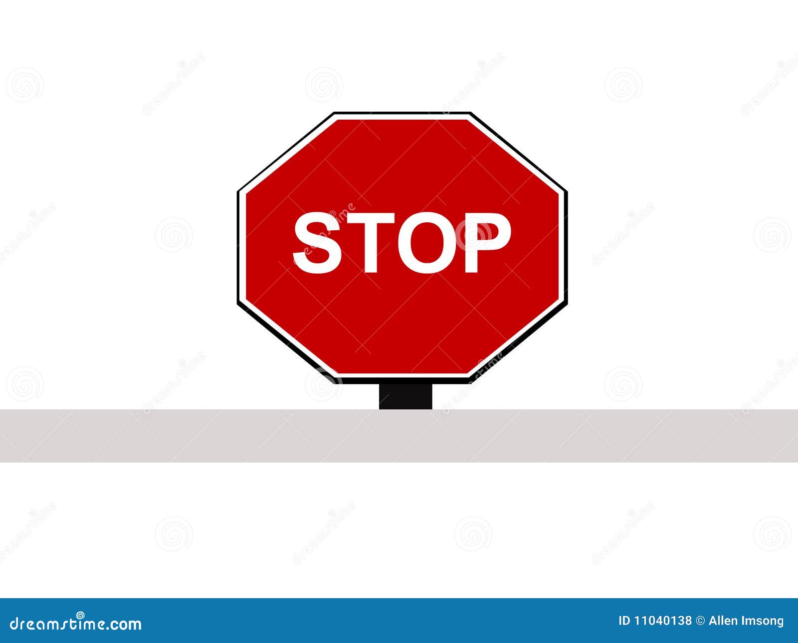 Halt! stock illustration. Illustration of street, isolated - 11040138