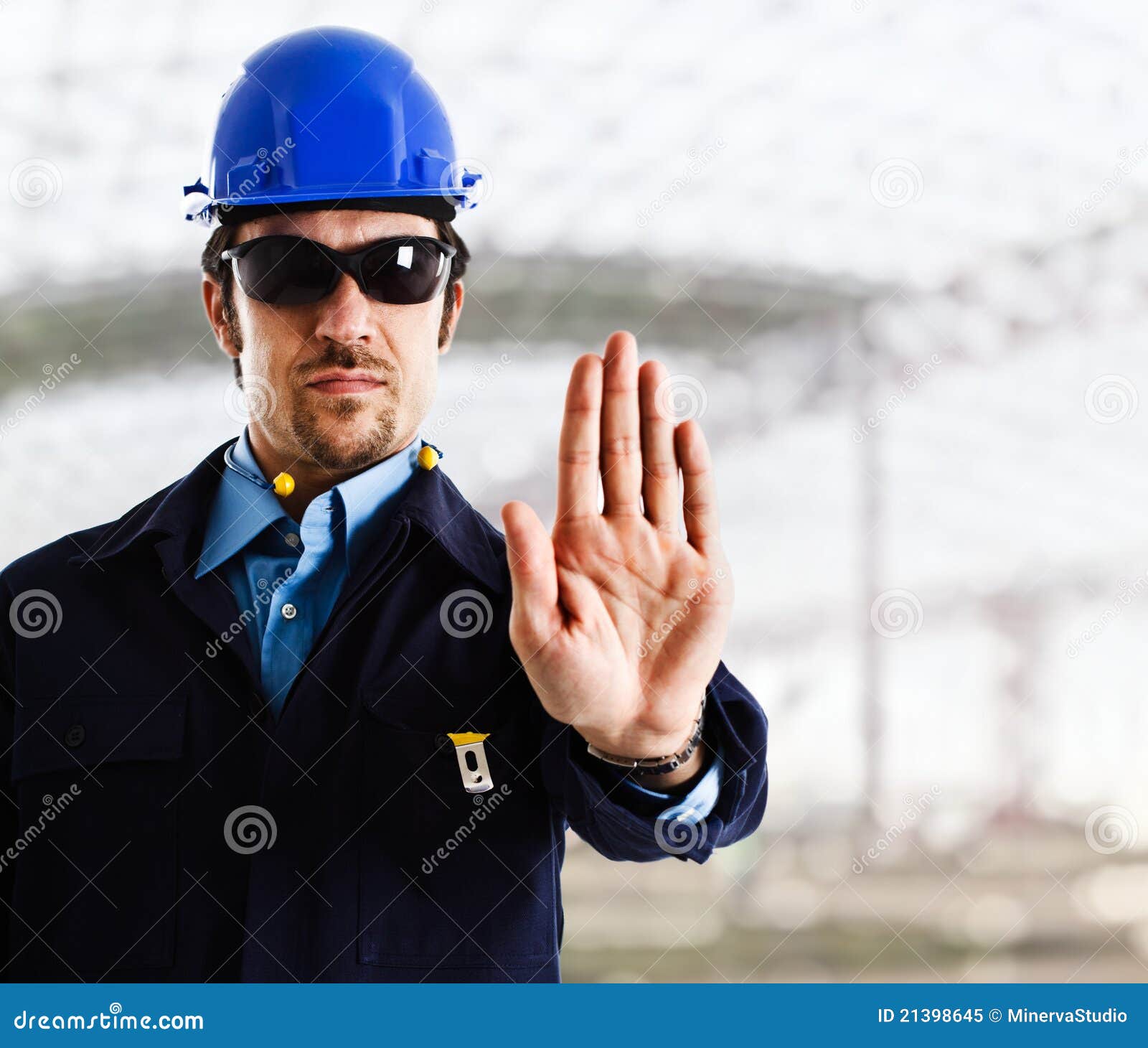 Halt stock image. Image of construction, builder, architect - 21398645