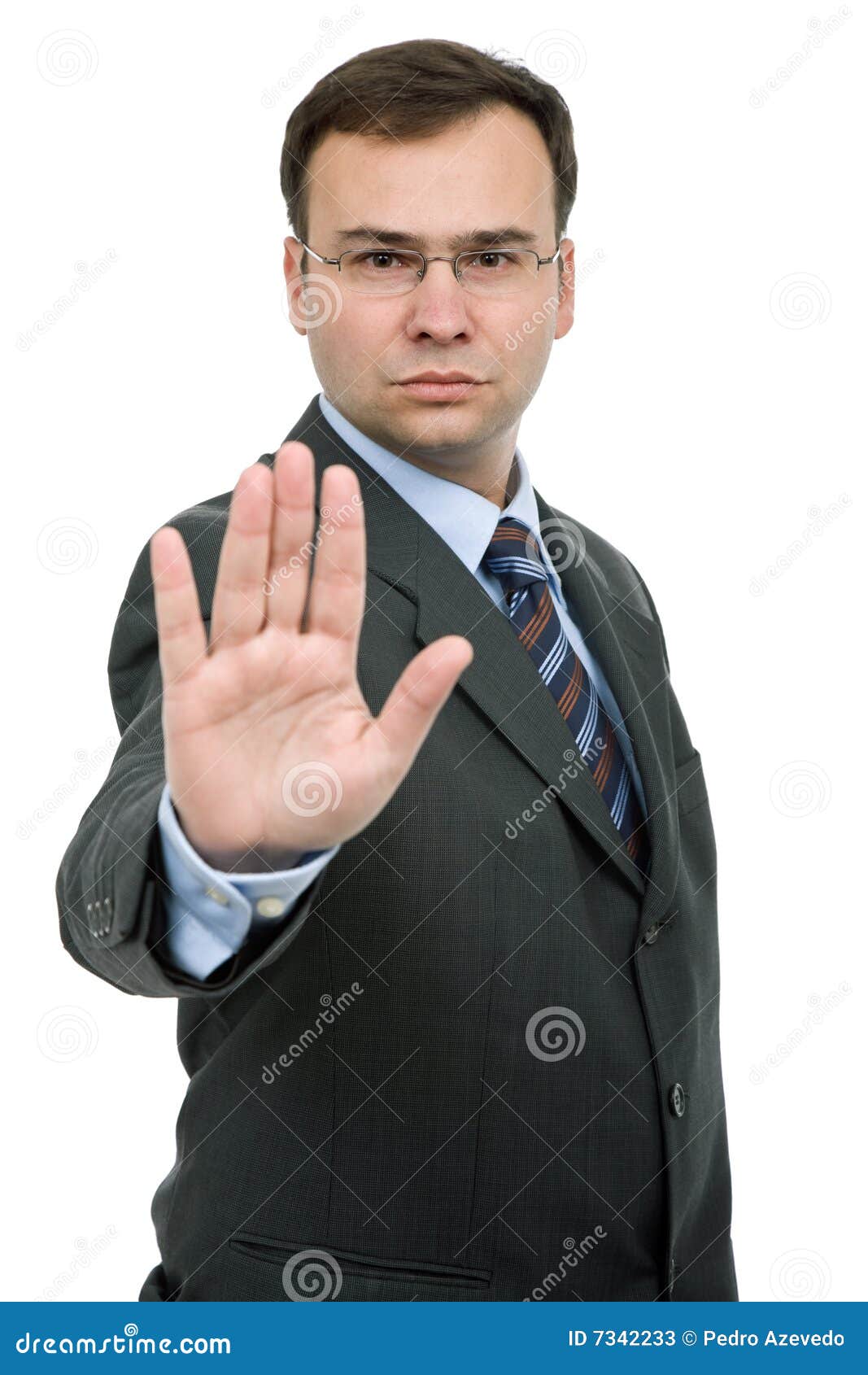 Halt stock image. Image of businessman, business, hand - 7342233