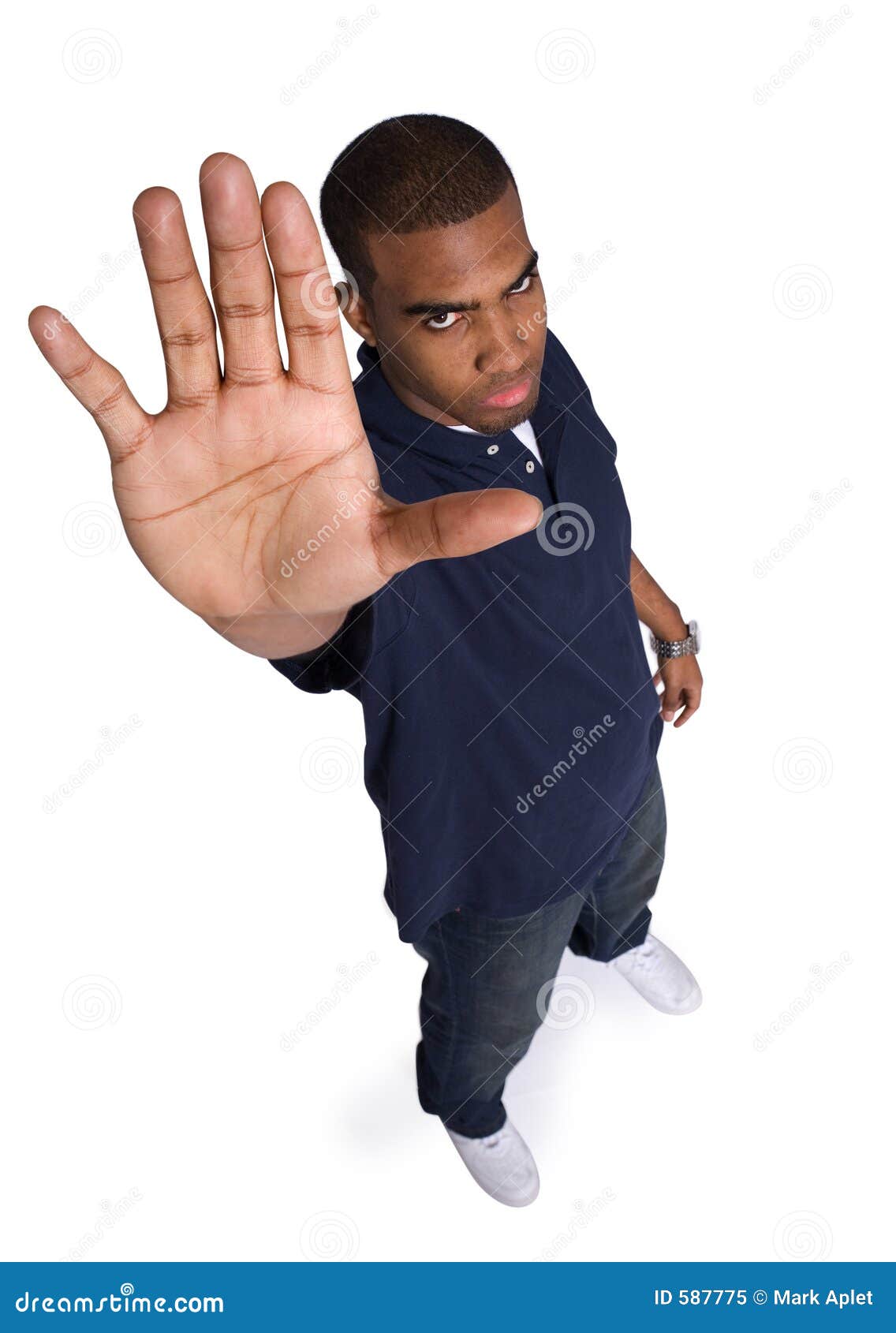 Halt, Back Off! stock image. Image of character, male, background - 587775