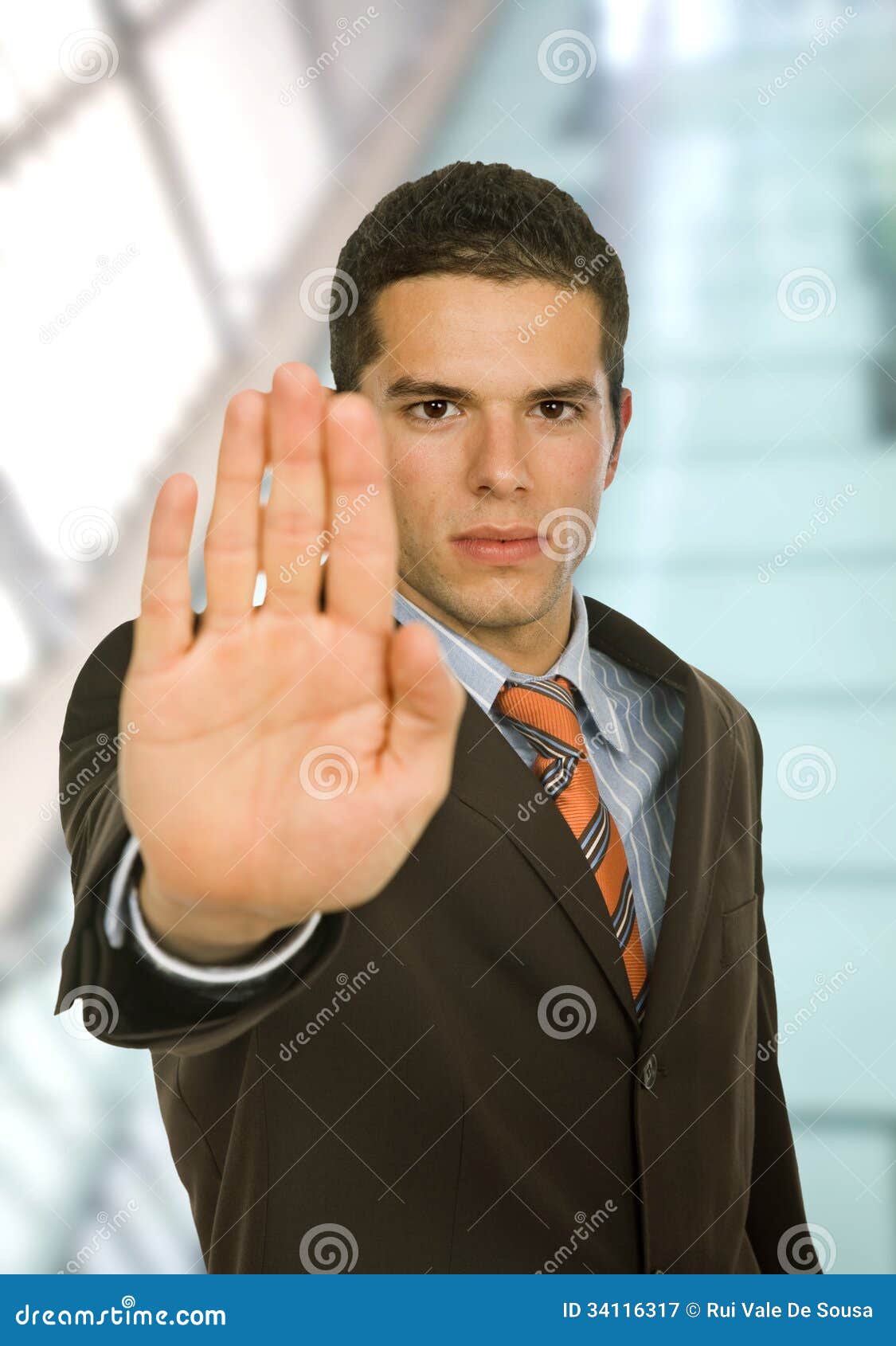 Halt stock image. Image of expression, portrait, showing - 34116317