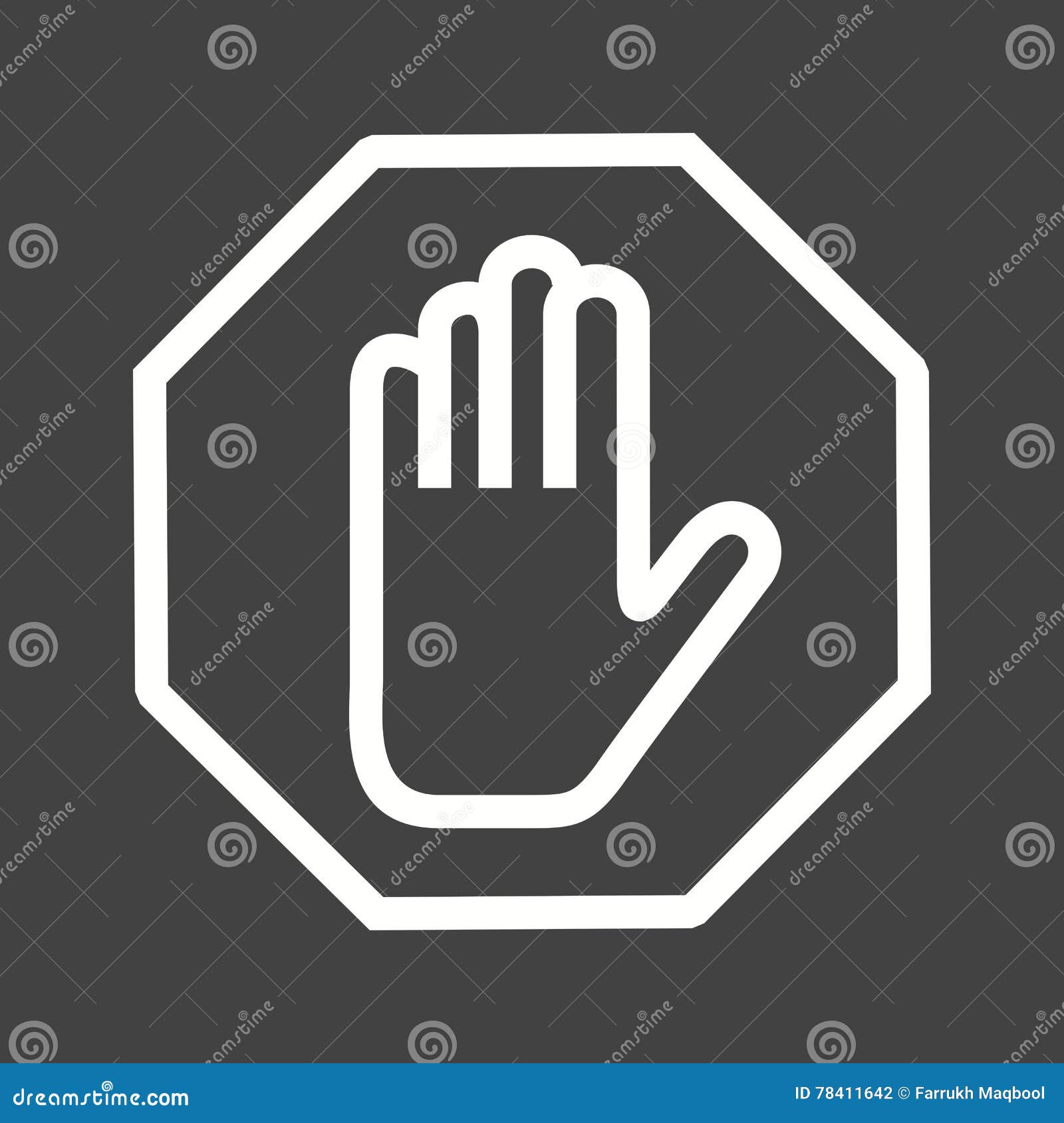 Halt stock vector. Illustration of label, interrupt, symbol - 78411642