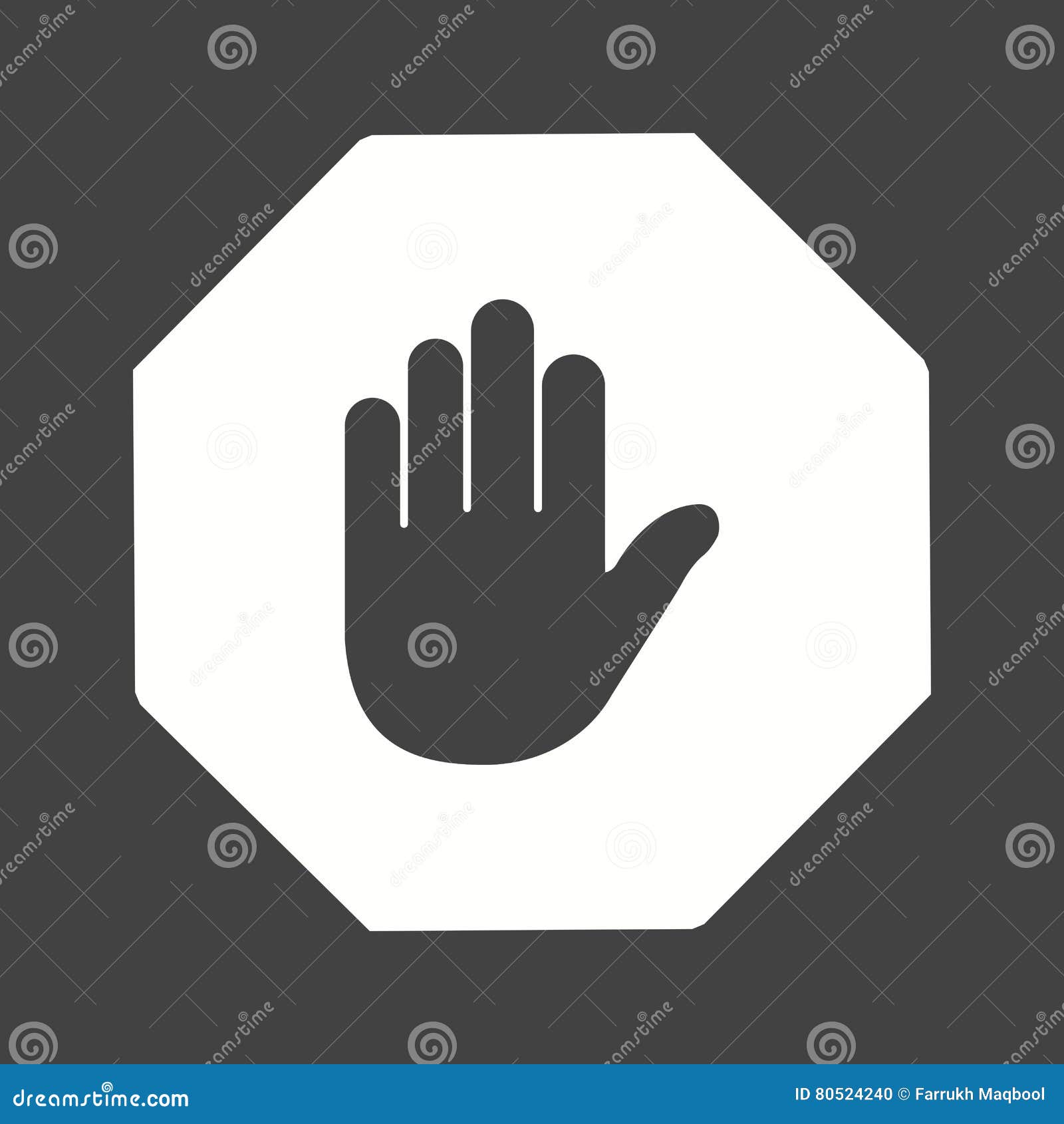 Halt stock vector. Illustration of label, warning, caution - 80524240