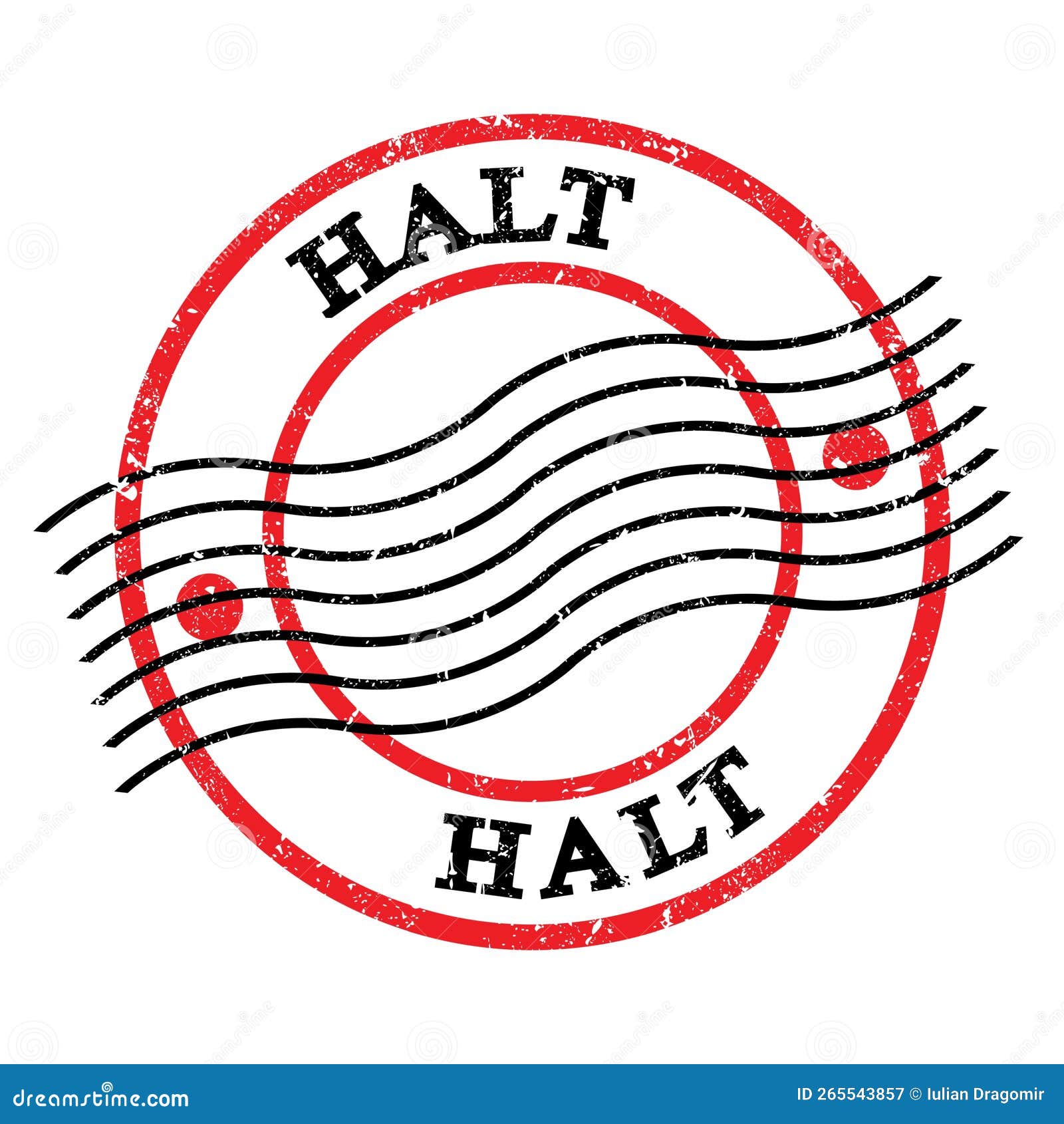 HALT Text On Red Blue Ribbon Stamp Royalty-Free Stock Image ...