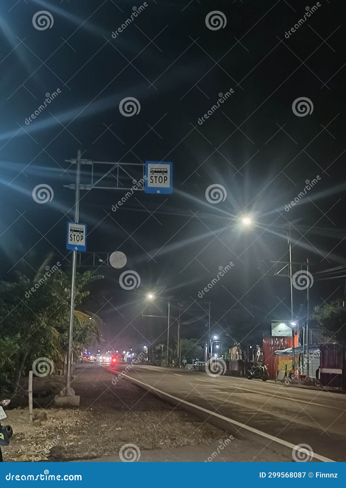 Halte in java the night stock image. Image of lighting - 299568087