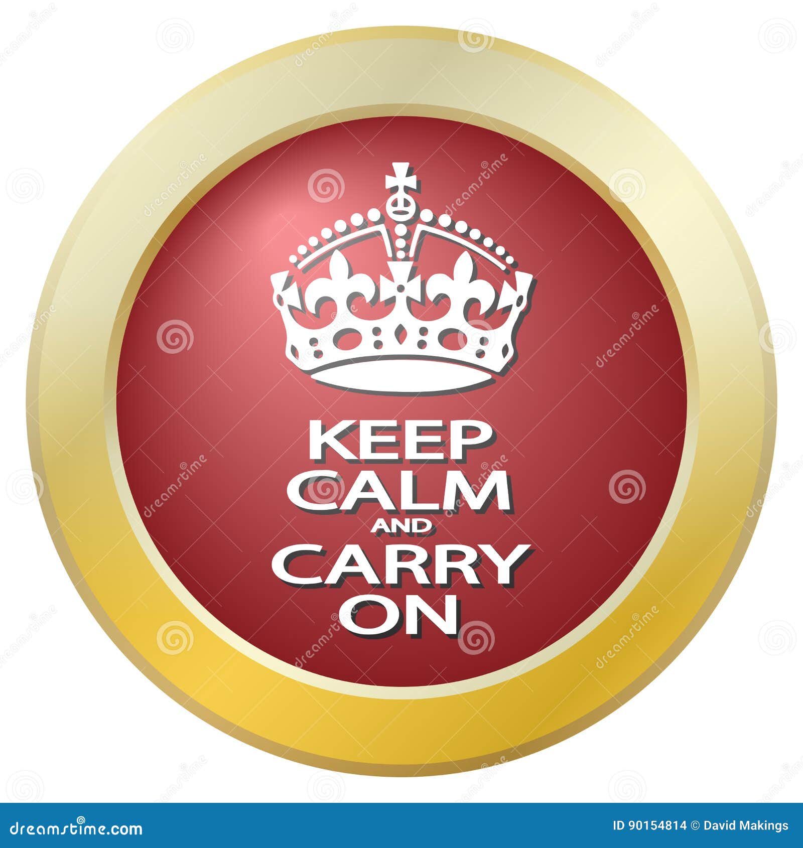 Halten Sie Ruhe Und Carry on Icon Stock Abbildung - Illustration von ...