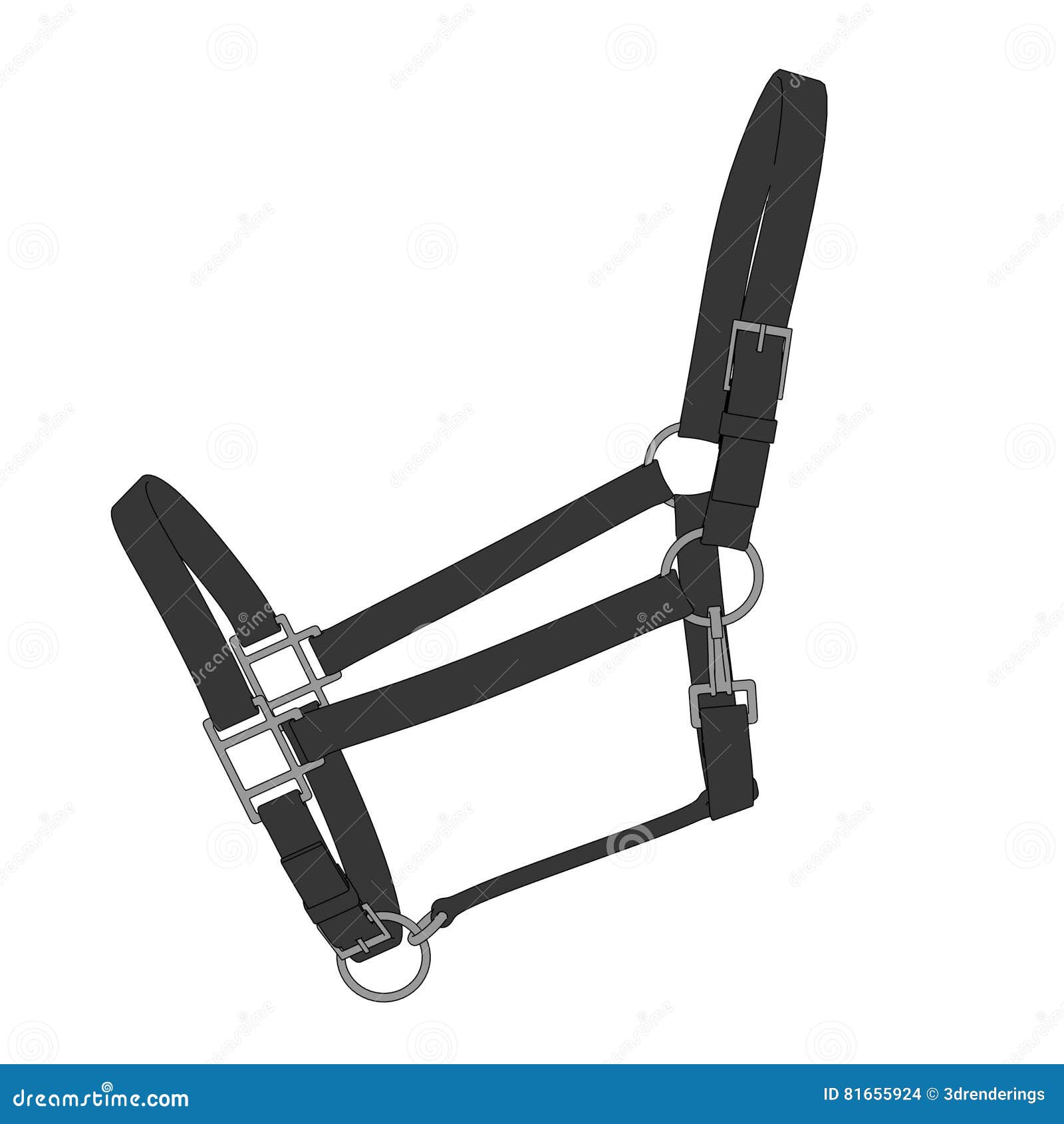 Halter stock illustration. Illustration of head, west - 81655924