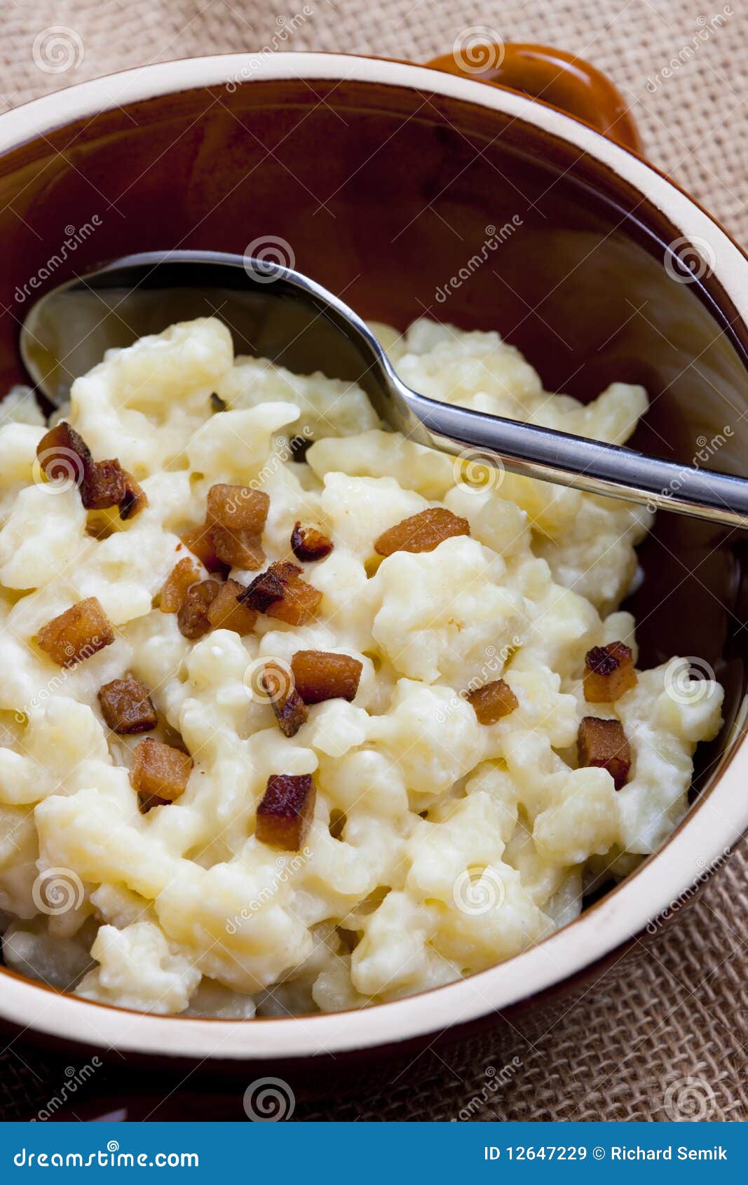Halusky stock image. Image of closeup, meals, ready, dumplings - 12647229