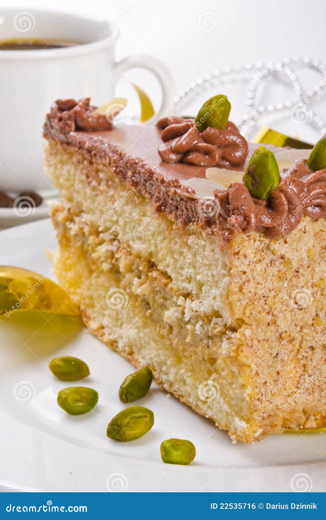 Halva Cake, Kaffe and Champagne Stock Photo - Image of color, bake ...