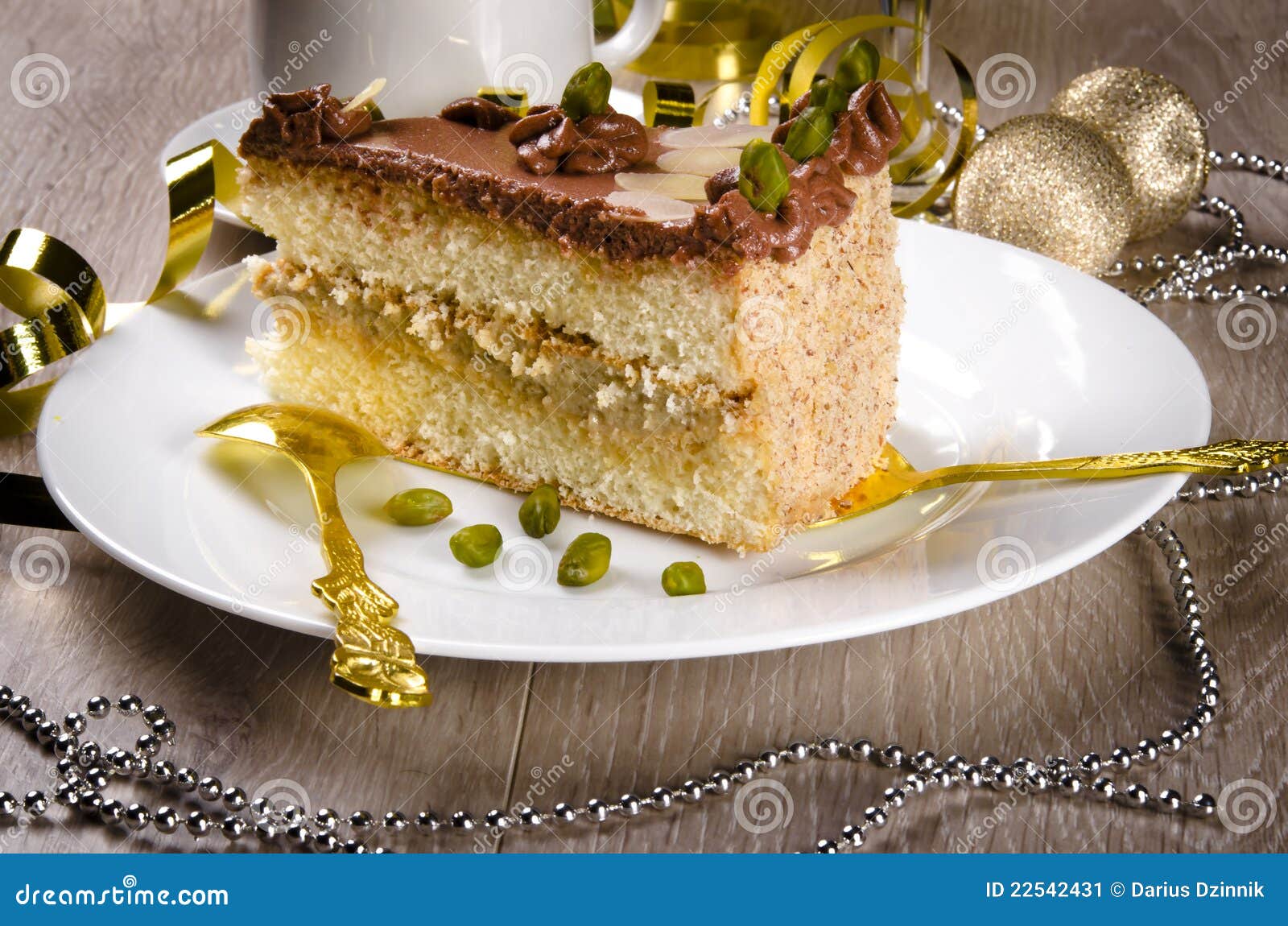 Halva Cake, Kaffe and Champagne Stock Image - Image of christmas ...